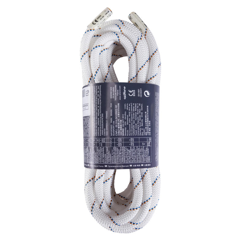 Corda Semi-estática 10,5mm x 10m - STAT 10,5 Branco SIMOND - Decathlon