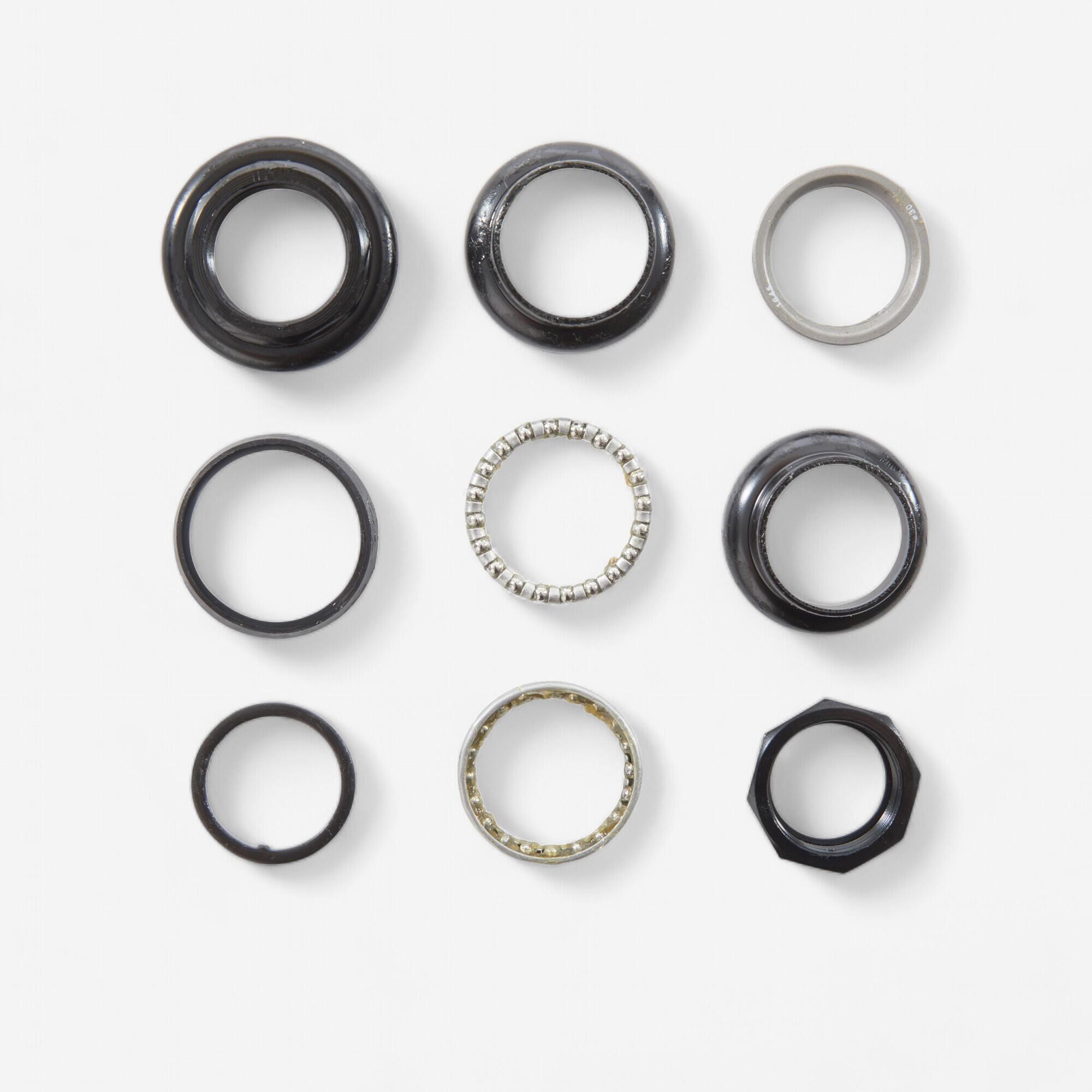 1 1/8" Threaded Headset - Black - Elops - Decathlon