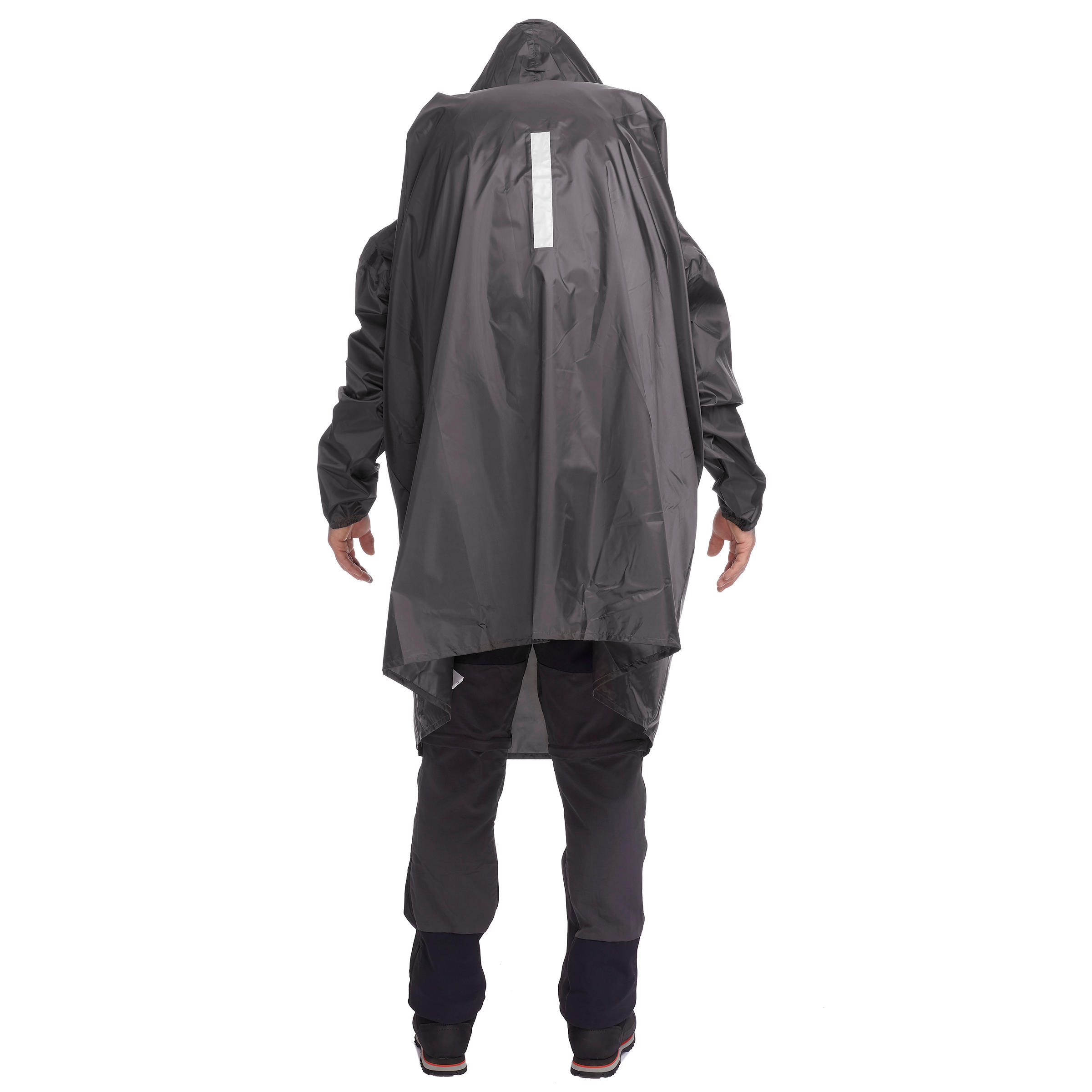 Hiking Rain Poncho-ARPENAZ 500 GREY 40 L Size XS FORCLAZ | Decathlon