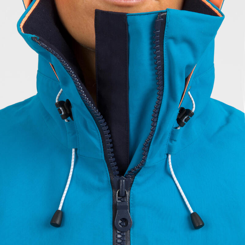 Women's Waterproof Windproof Sailing Jacket 500 - Navy TRIBORD - Decathlon