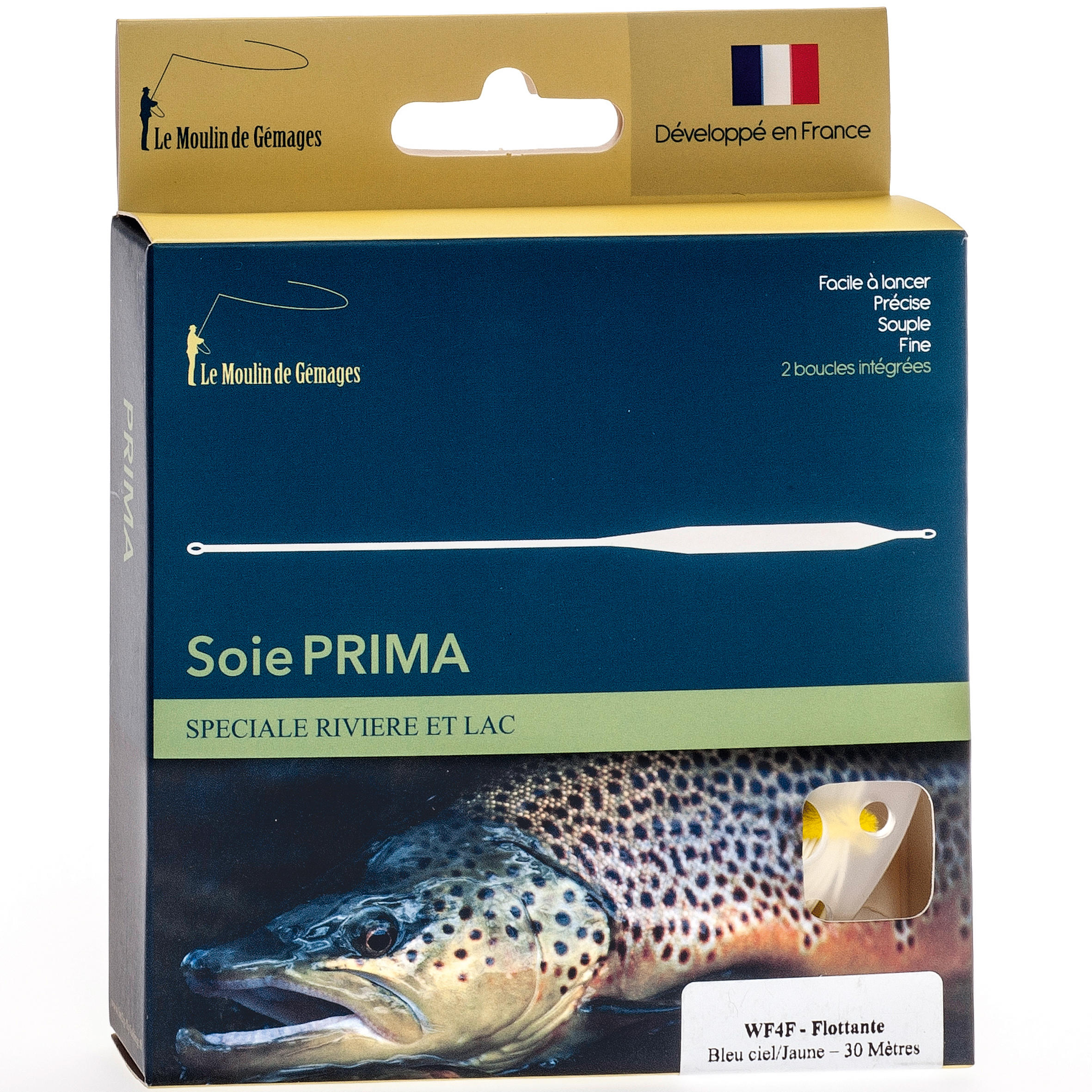 FLY FISHING SILK LINE PRIMA WF5 SILK LE MOULIN DE GEMAGES | Decathlon