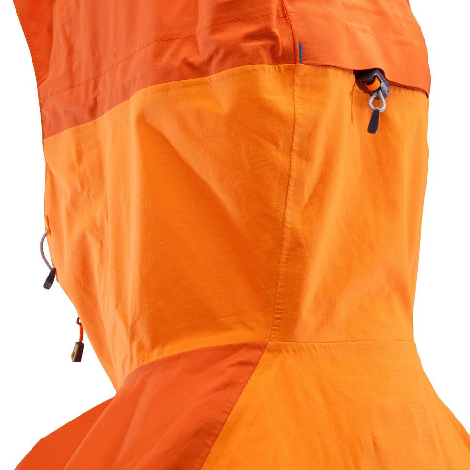 Men's Mountaineering Waterproof Jacket - Alpinism Light Orange SIMOND ...