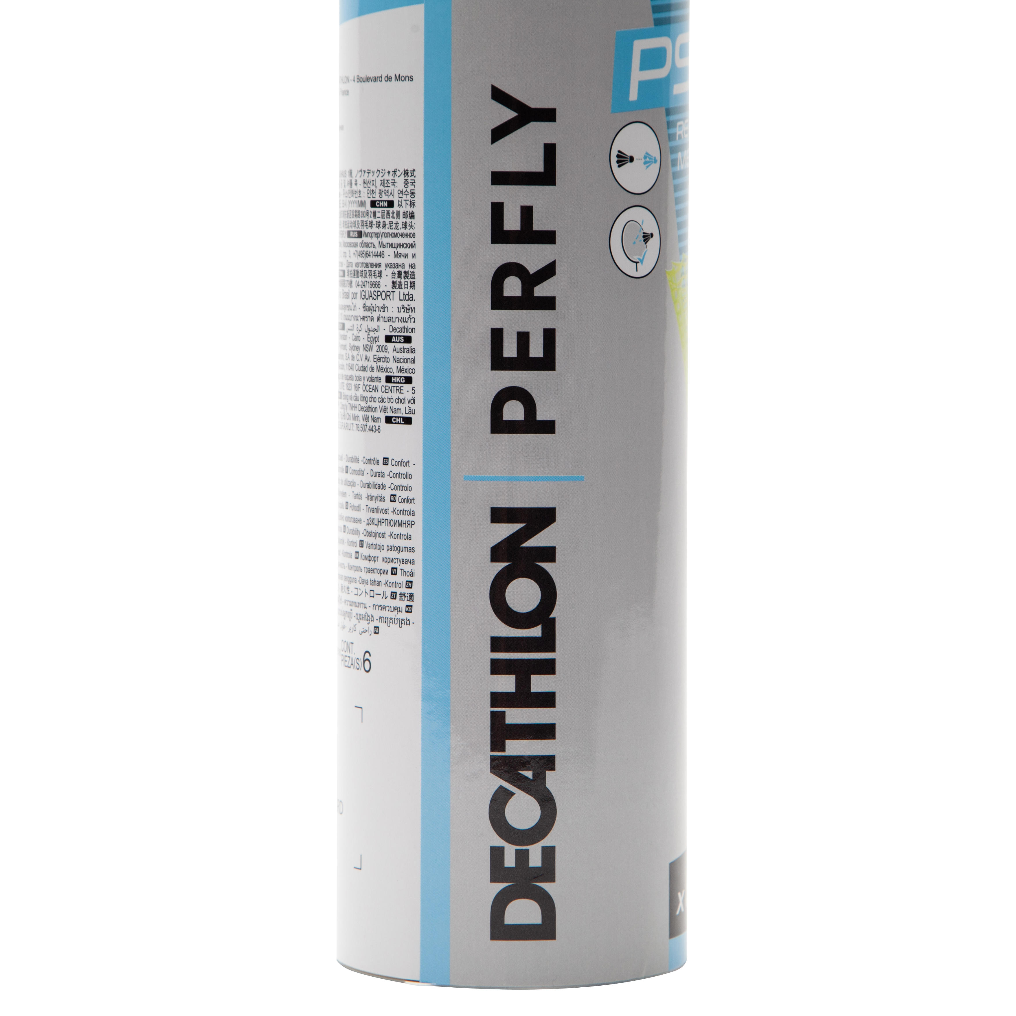 Plastic Badminton Birdie 6-pk - PSC 500 Yellow - Fluo lime yellow ...