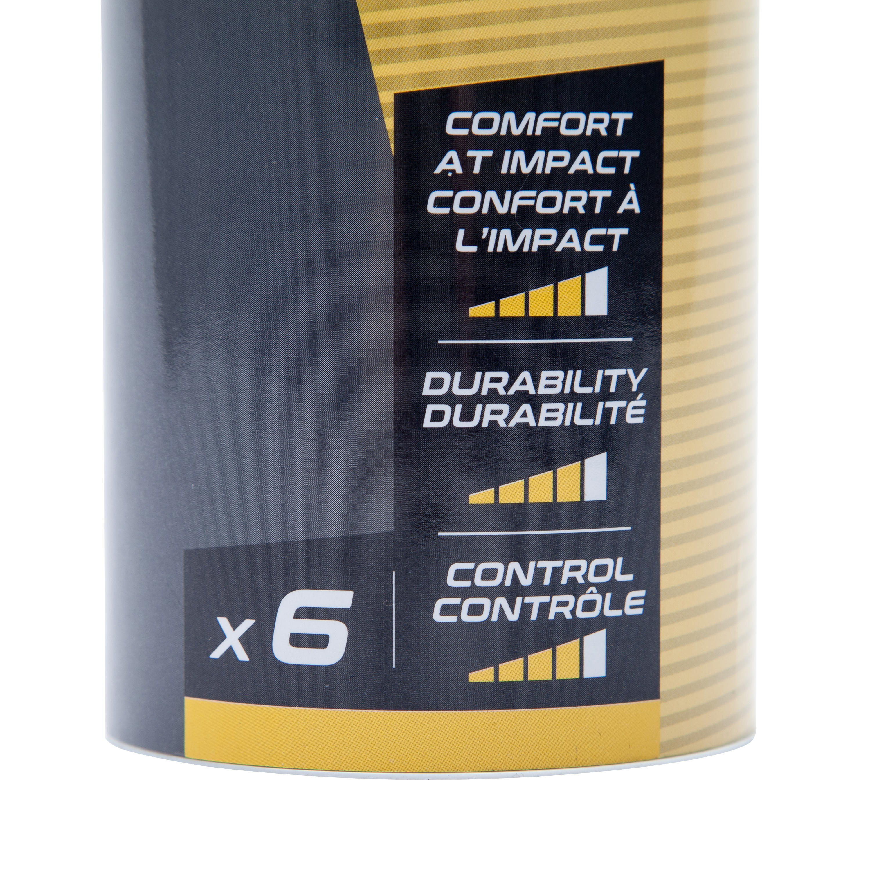 Plastic Badminton Birdie 6-pk - PSC 900 Yellow - Fluo yellow - Perfly ...