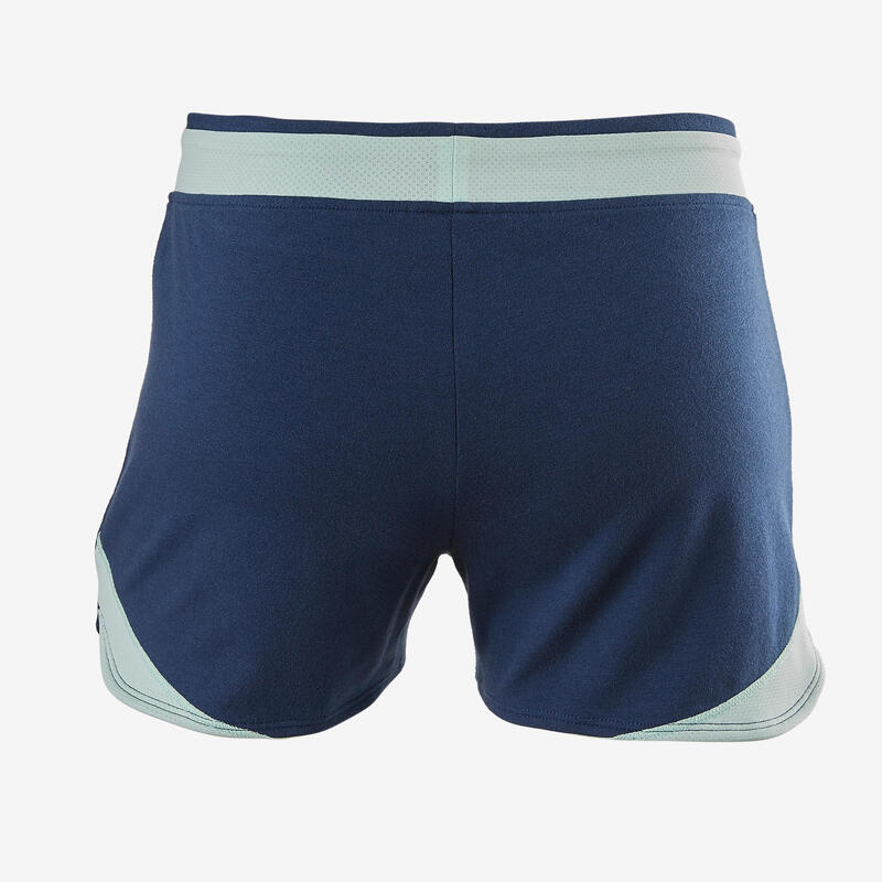 DOMYOS - Pantalon scurt 500 educație fizică respirant gri fete | Decathlon
