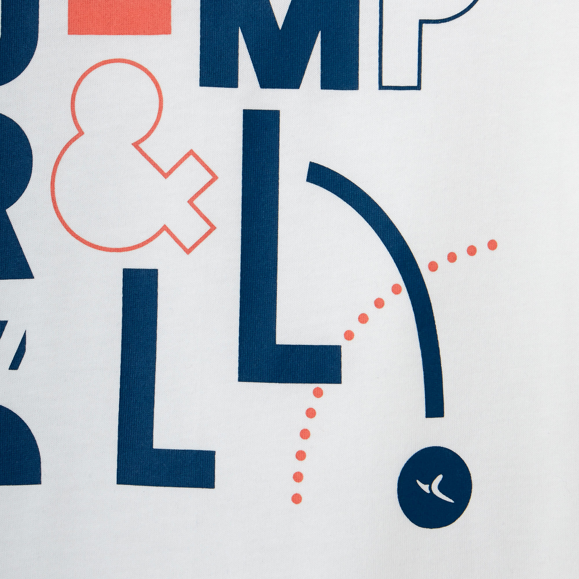 100 Short-Sleeved Baby Gym T-Shirt Twin-Pack - White/Blue - Decathlon