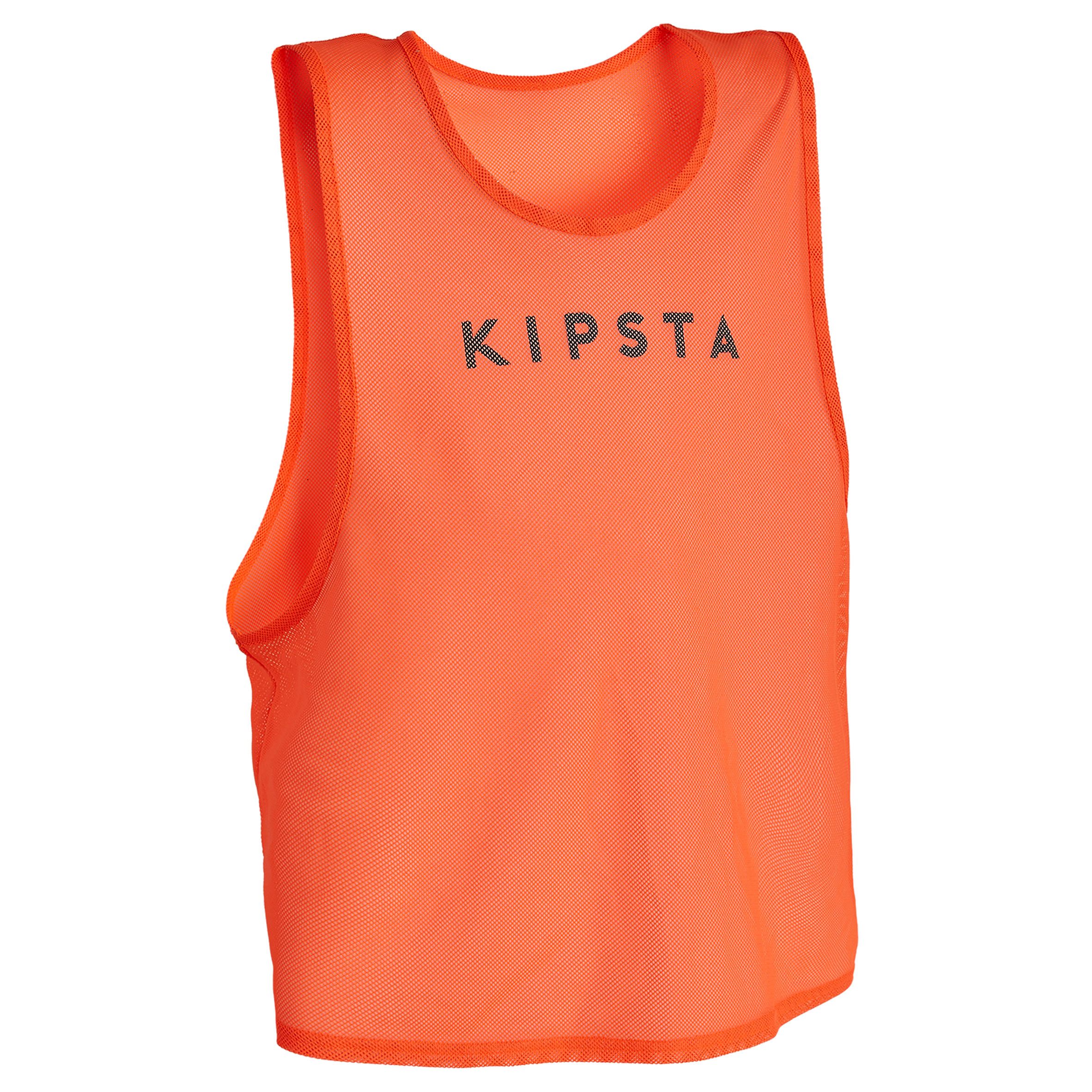 Team Sports Bib - Adults - Fluo blood orange - Kipsta - Decathlon