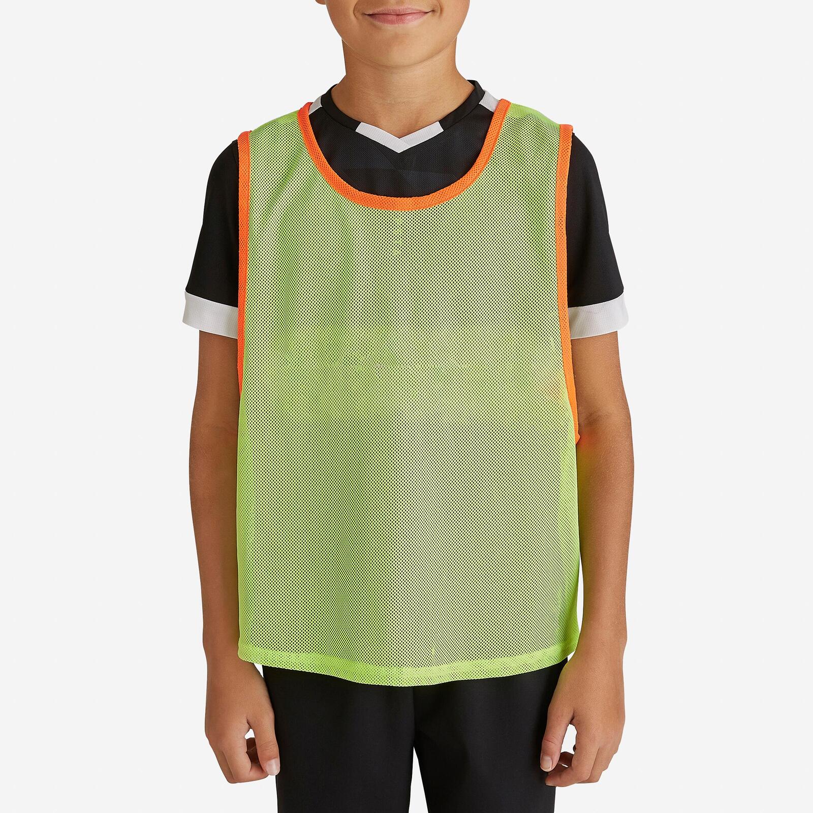 Peto de fútbol para Niños Kipsta FBIB JR amarillo fluorescente - Decathlon
