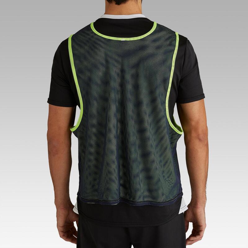 Reversible Adult Sports Bib - Yellow/Blue KIPSTA - Decathlon