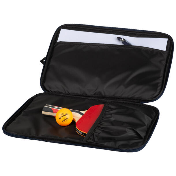 Table Tennis Bat Cover Pongori TTC500 - Navy Blue