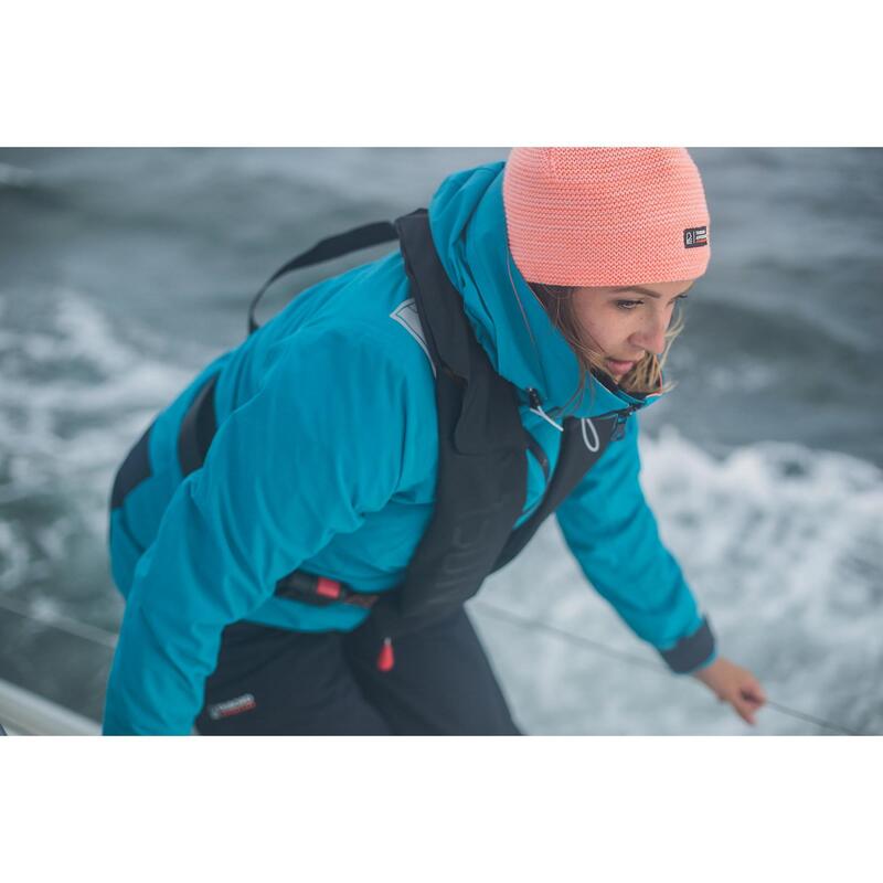 Women's Waterproof Windproof Sailing Jacket 500 - Navy TRIBORD - Decathlon