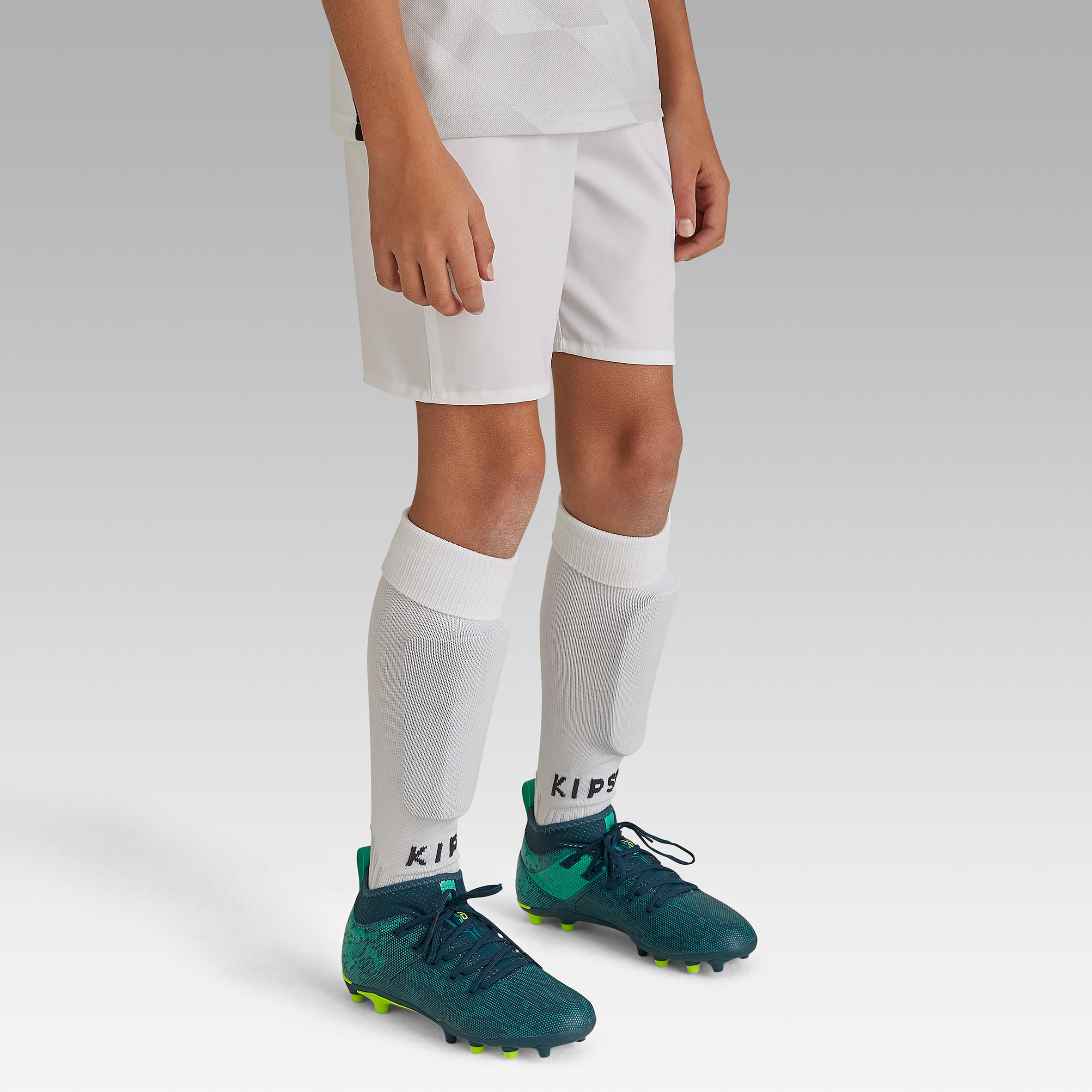 Kids Football Shorts Kipsta F500 - White