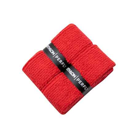 BADMINTON TOWEL GRIP x 2 RED - Decathlon