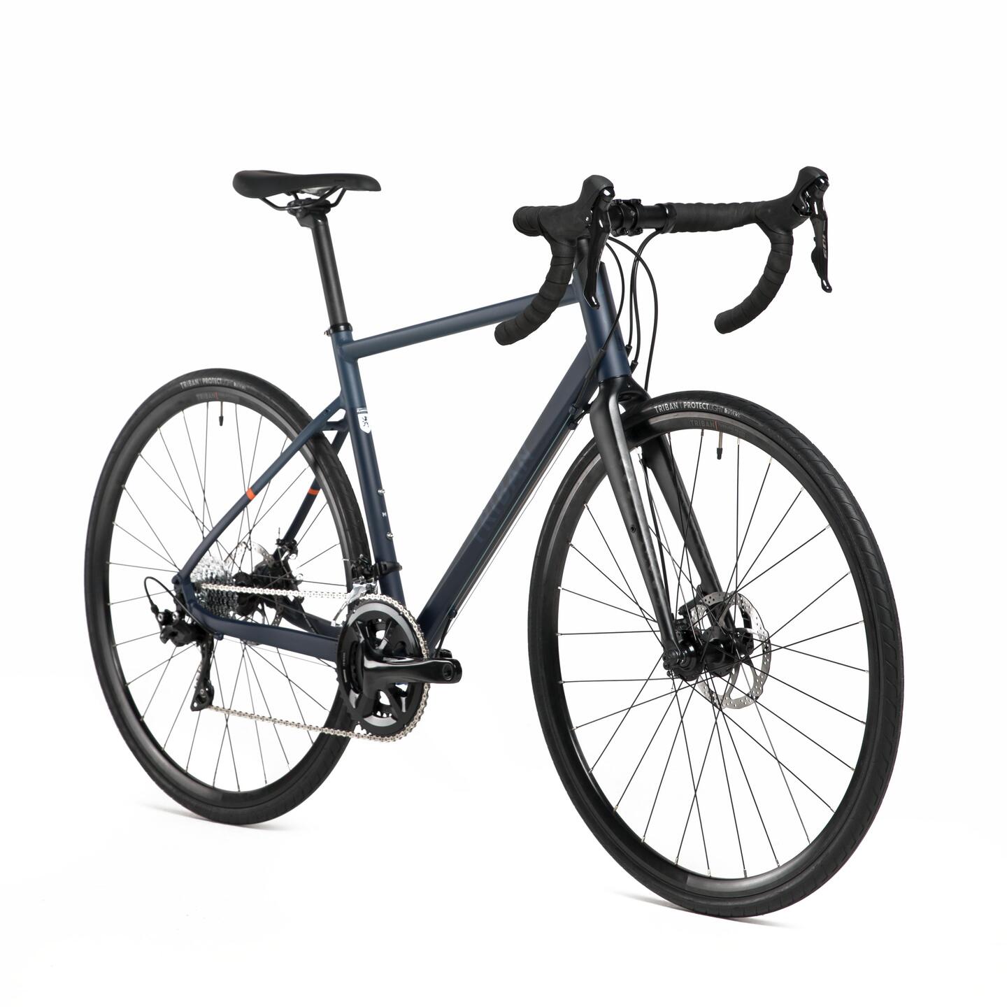 Triban RC 520 Disc Road Bike 105 11sp - Dark Blue