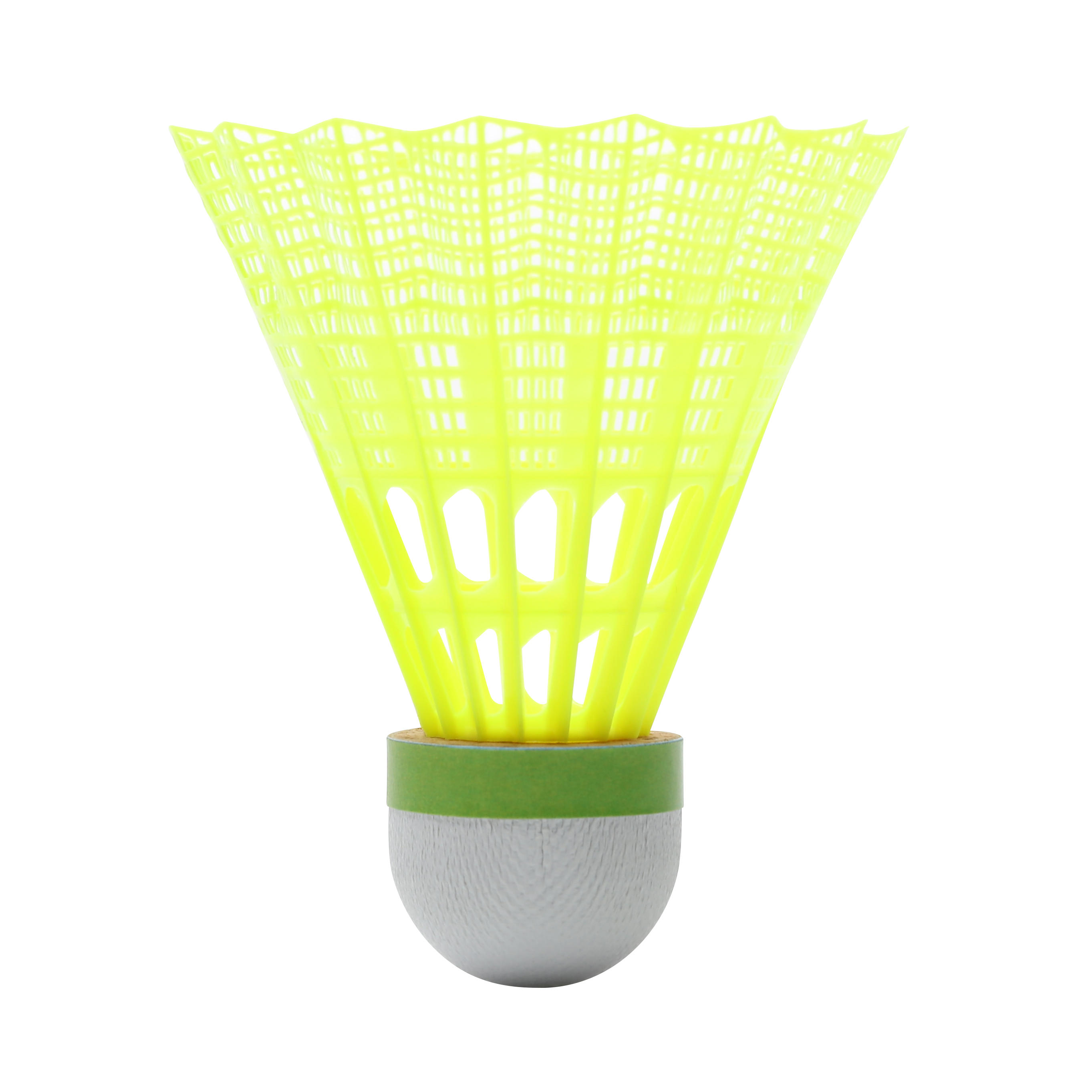 Plastic Badminton Birdie 6-pk - PSC 500 Yellow - Fluo lime yellow ...