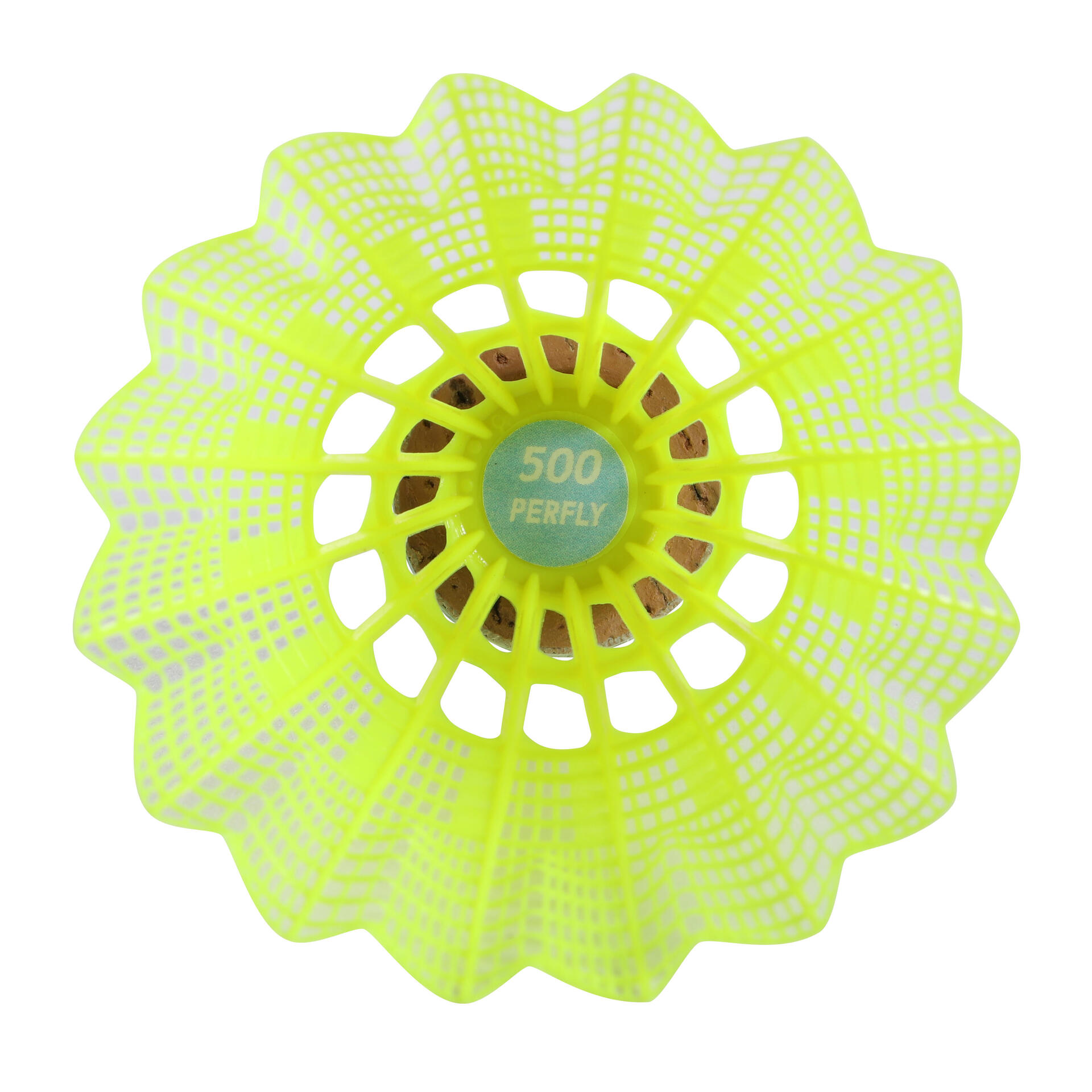 PLASTIC SHUTTLECOCK PSC 500 MEDIUM X 6 YELLOW