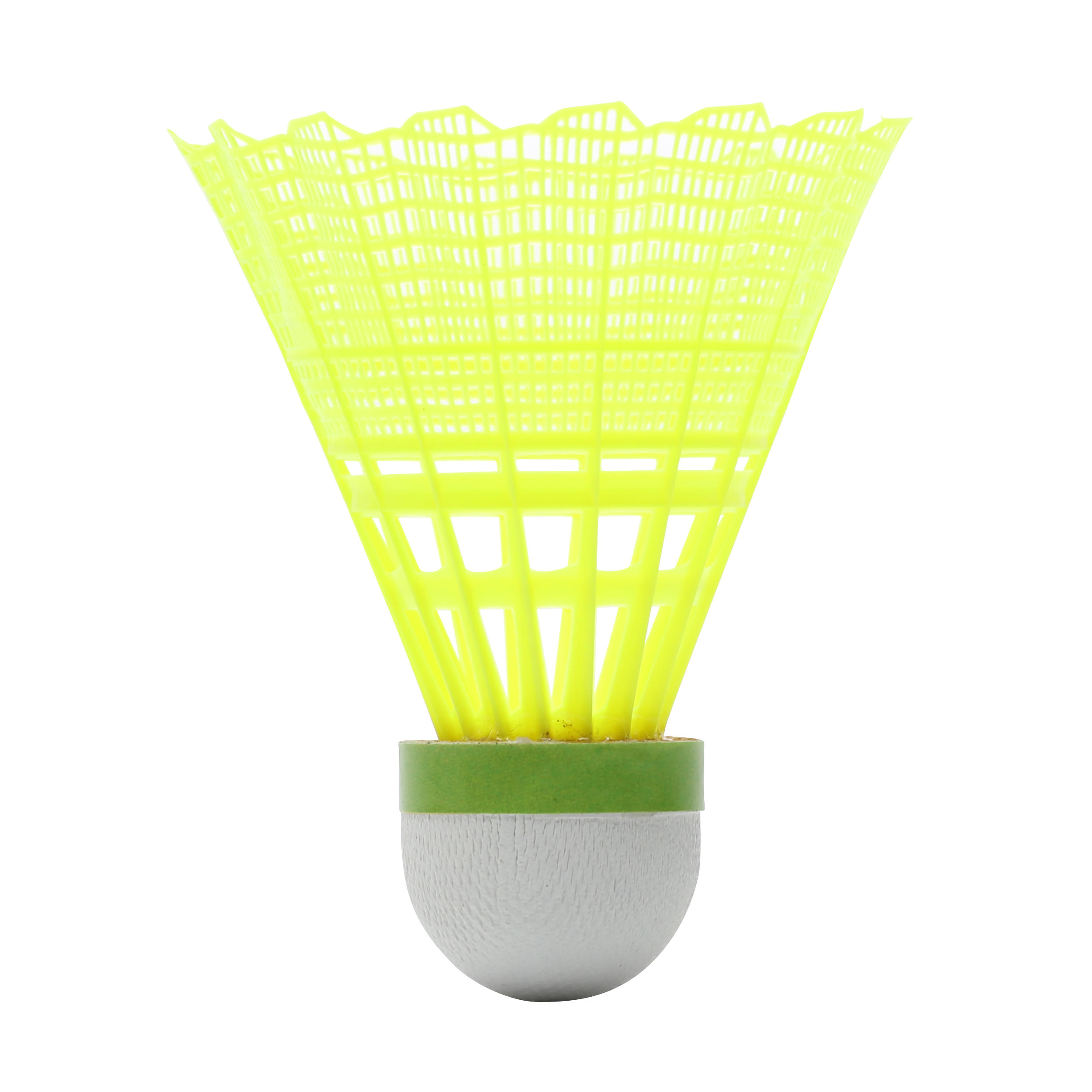 Plastic Badminton Birdie 6-pk - PSC 900 Yellow - Fluo yellow - Perfly ...