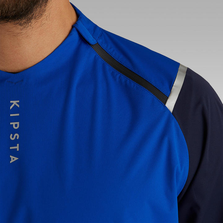 T500 Adult Football Waterproof Windbreaker - Carbon Black KIPSTA ...