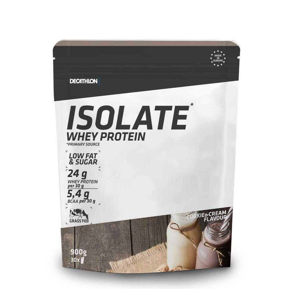 WHEY PROTEINE ISOLATE COOKIES & CREAM 900G DOMYOS | Decathlon
