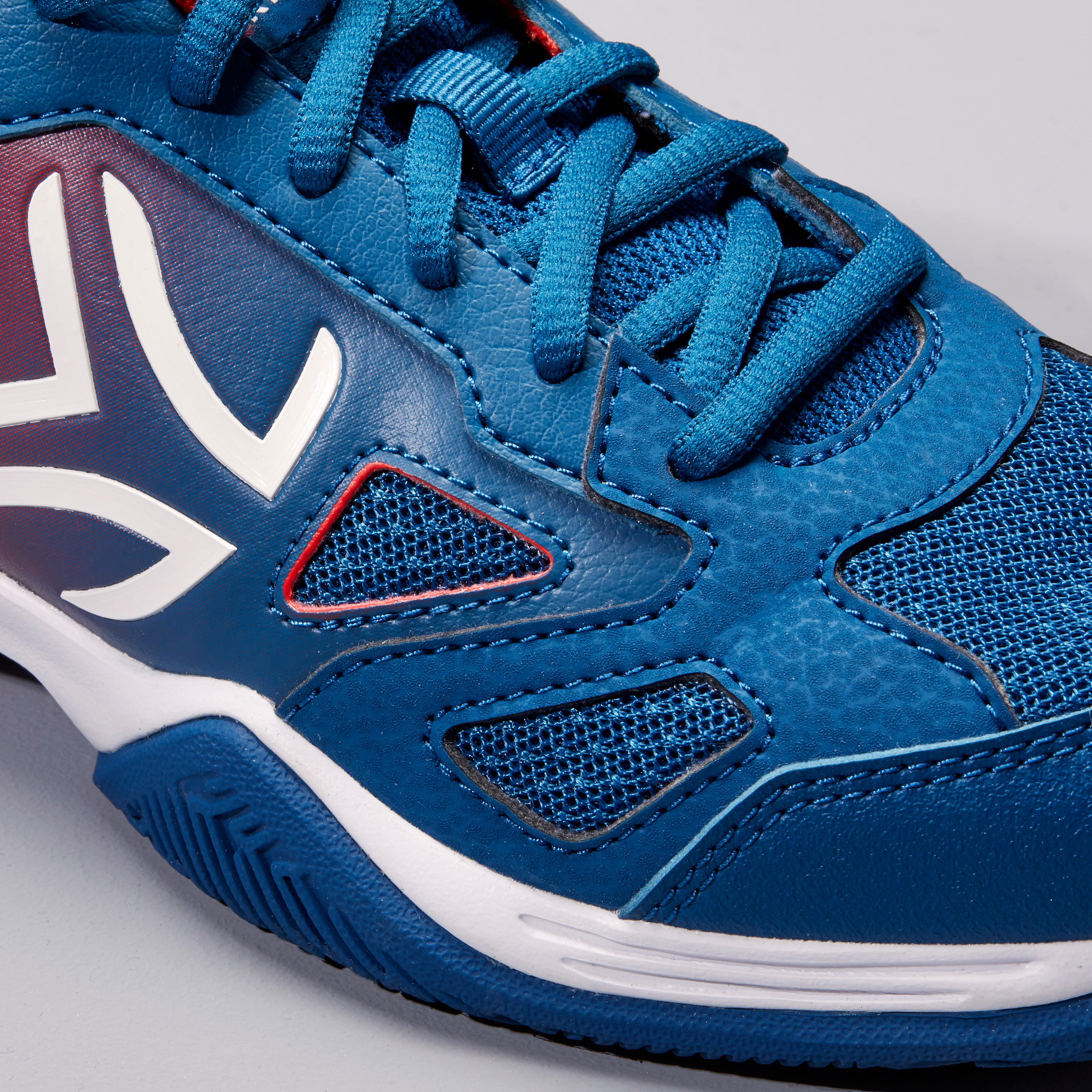 TS560 JR Kids' Tennis Shoes - Blue/Red - Decathlon
