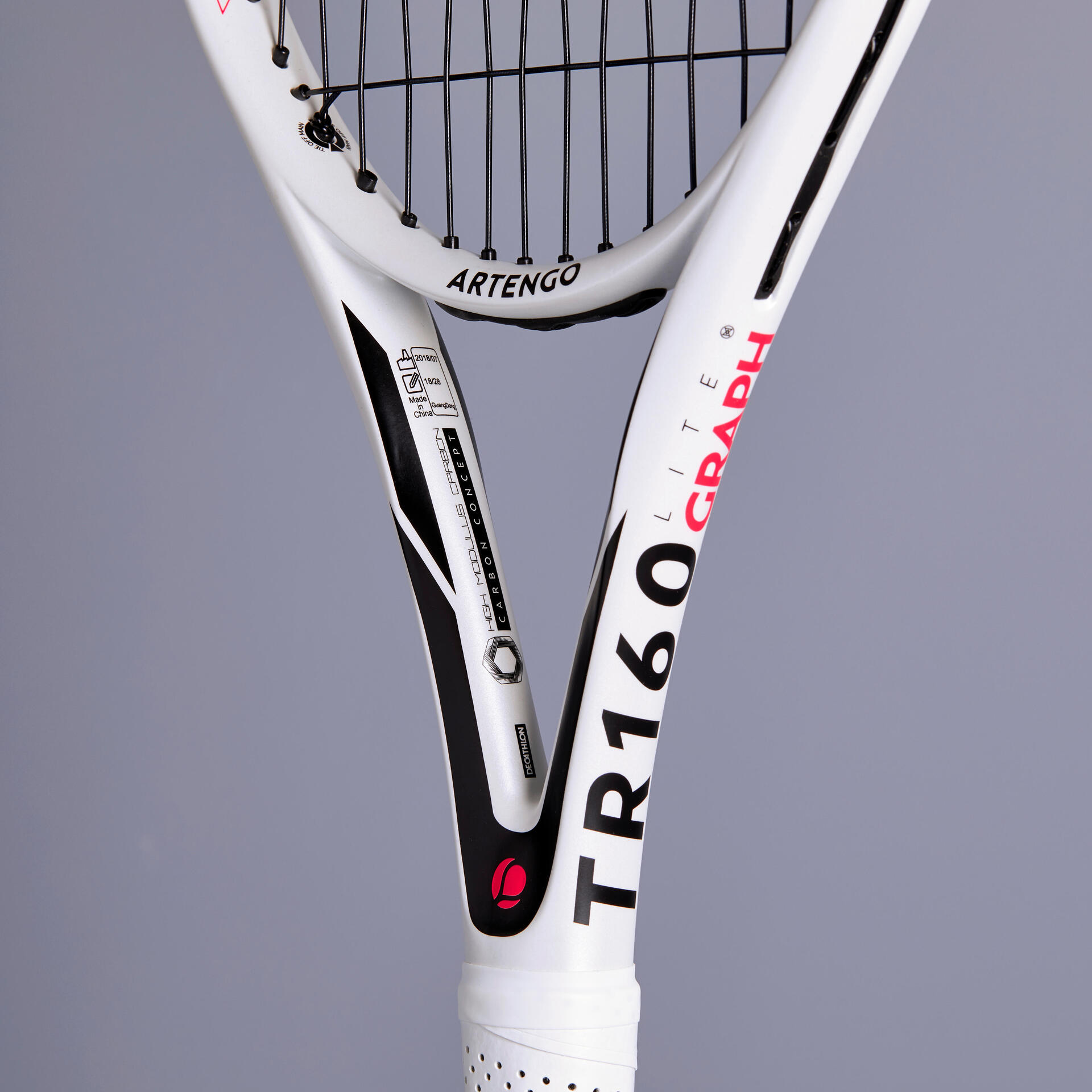 Raket Tenis Lapangan TR160 Dewasa Grafit - Putih
