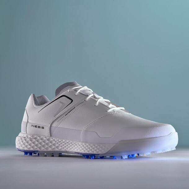 Men Golf Shoes Inesis Grip Waterproof - White