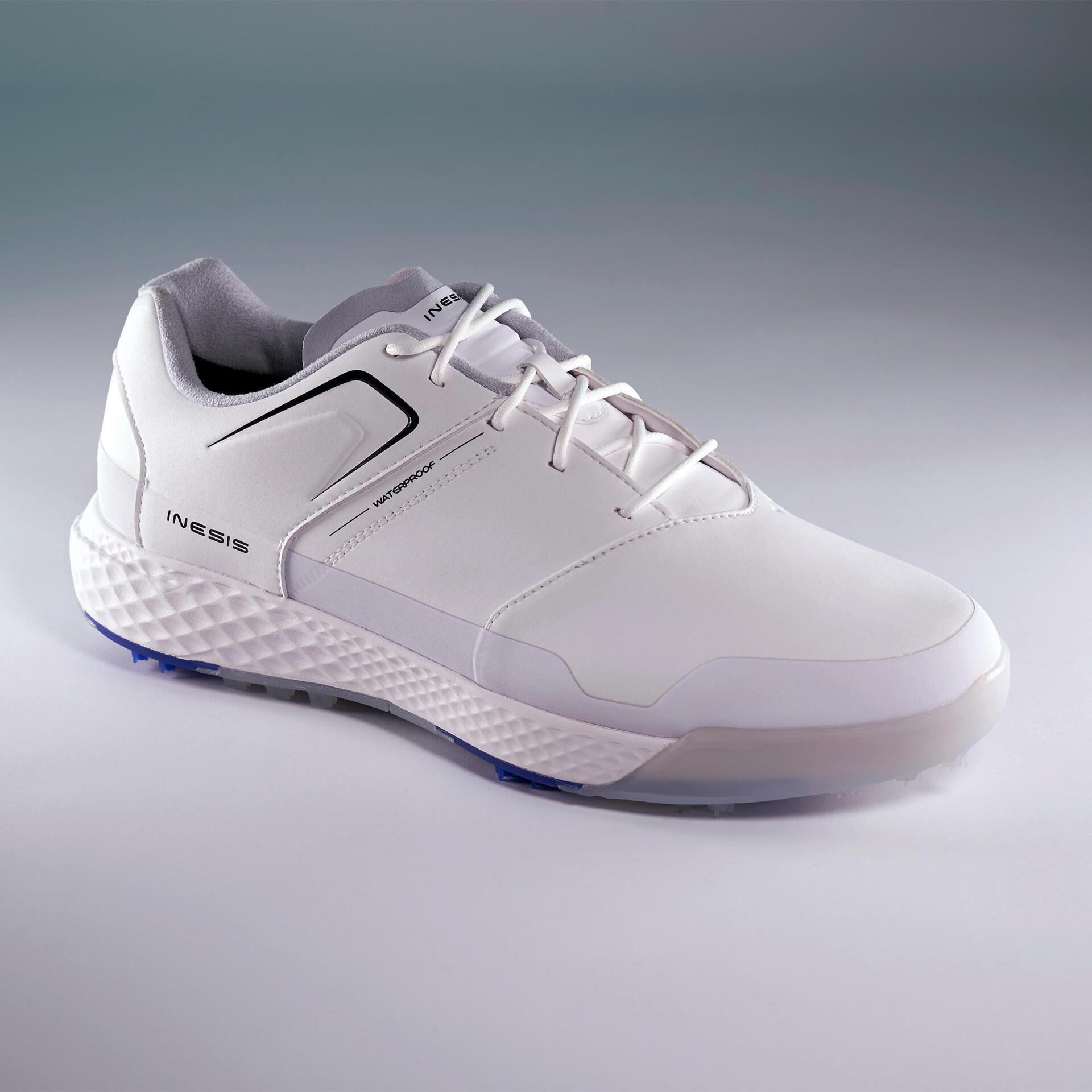 Men Golf Shoes Inesis Grip Waterproof - White