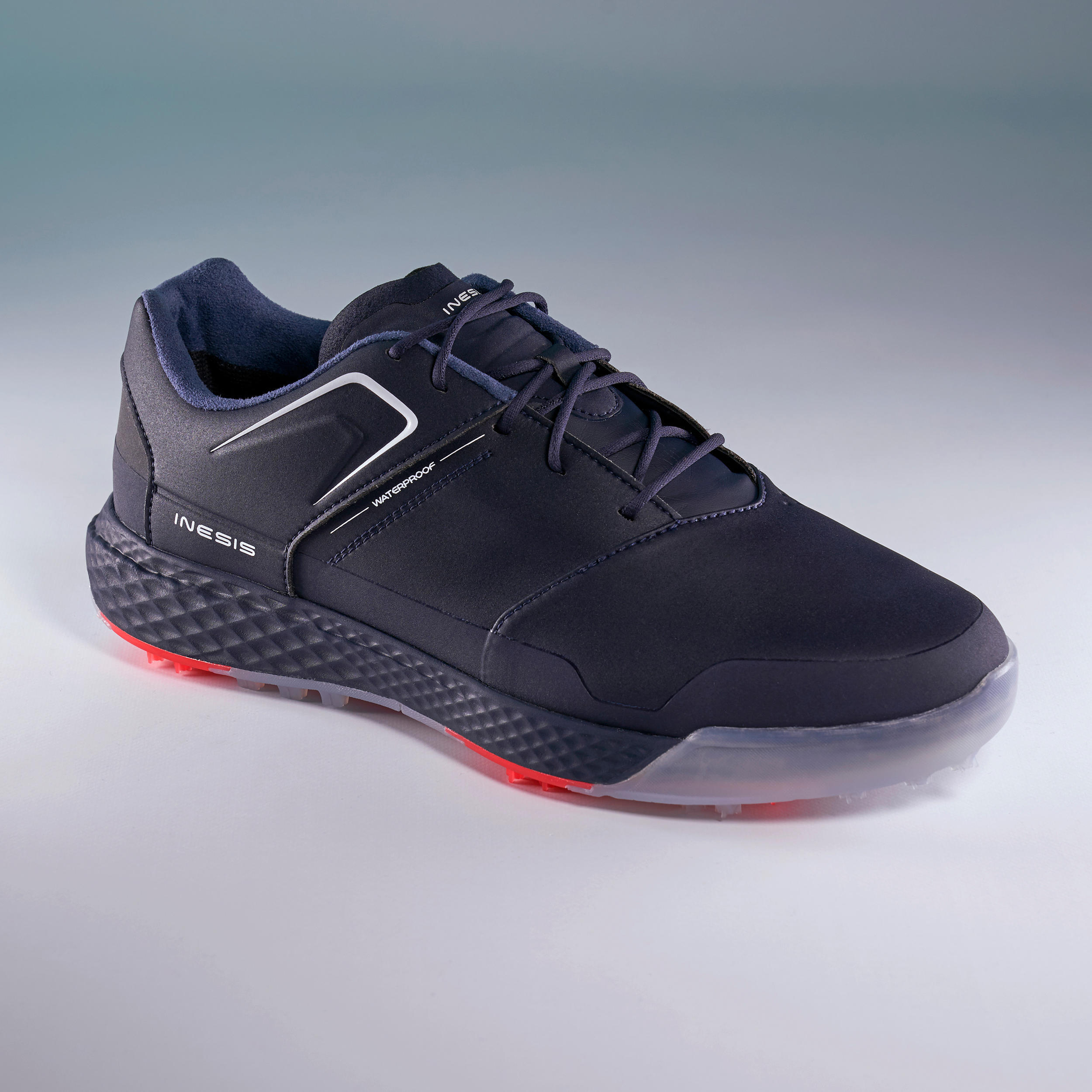Men Golf Shoes Inesis Grip Waterproof - Navy