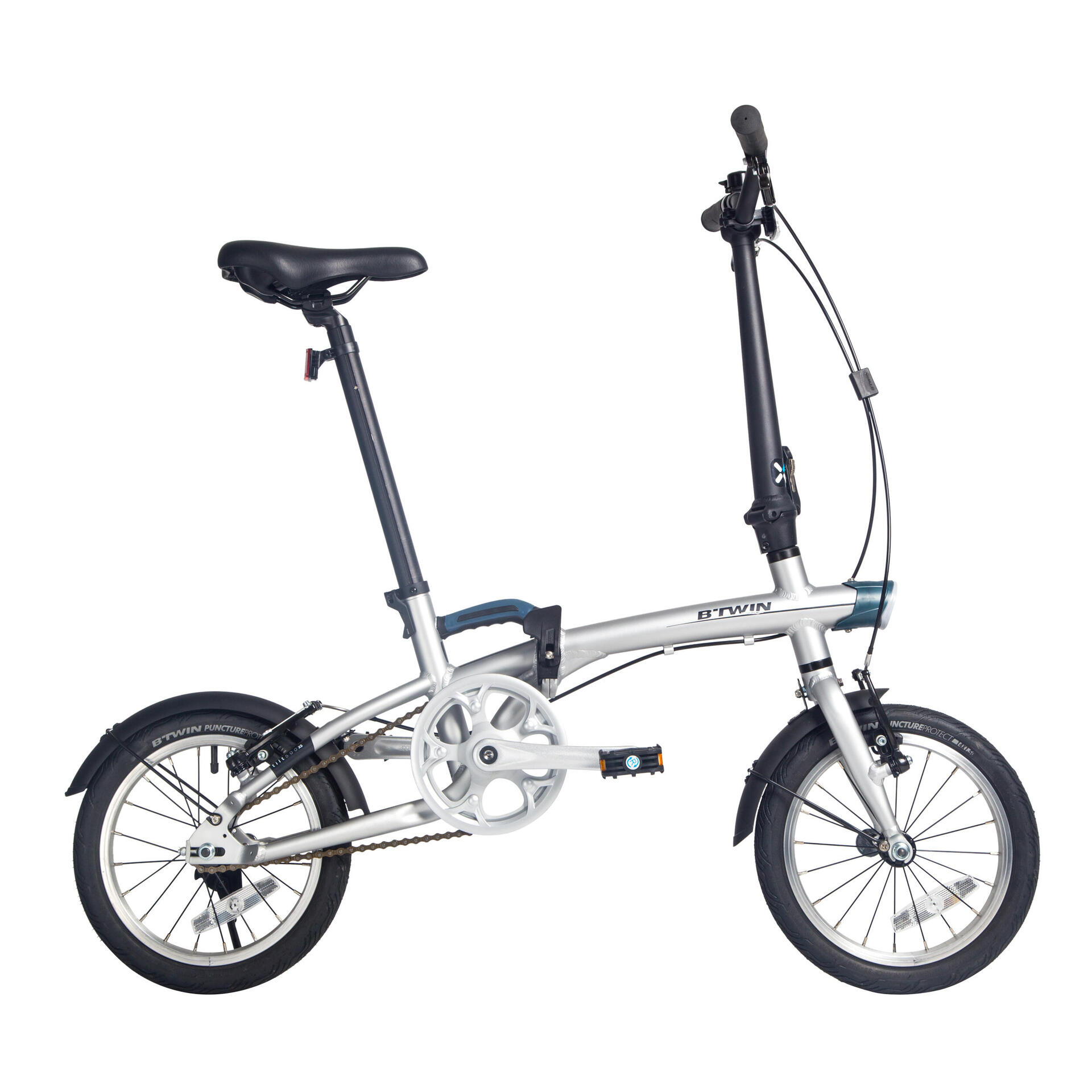 Tilt 500 XS 14in Folding Bike - Silver