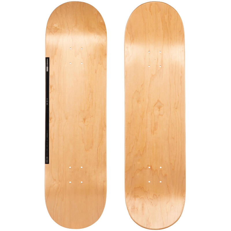 Maple Skateboard Deck DK100 8.25" - Wood/Blue OXELO - Decathlon