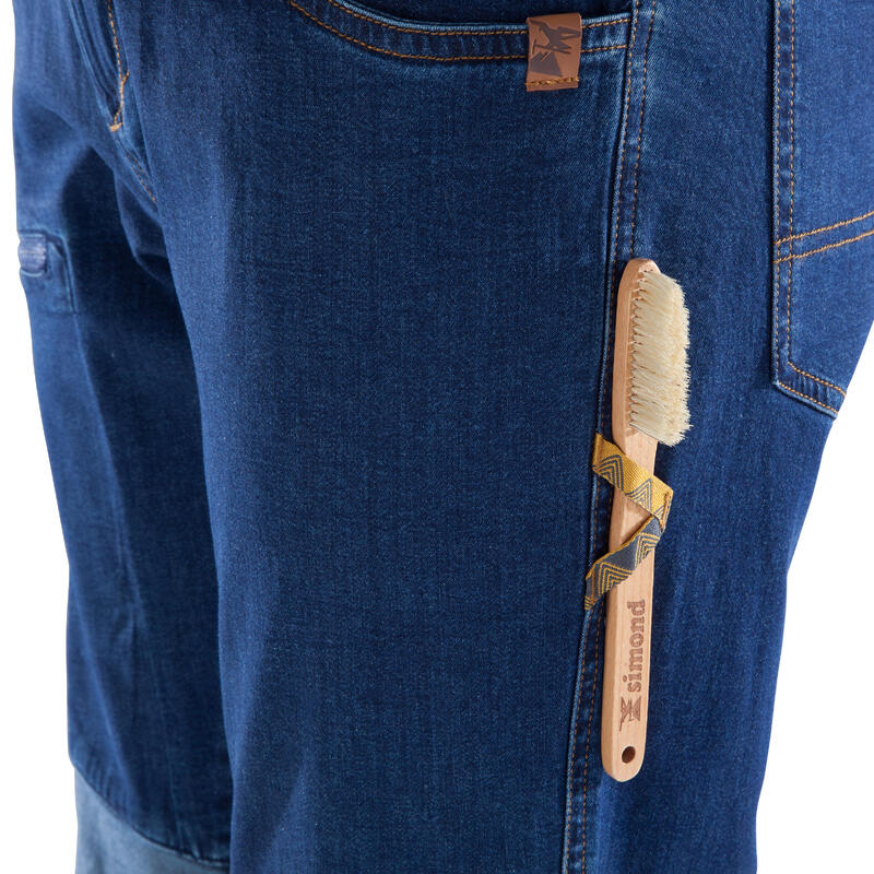 MEN'S HIGH-TECH ROCK II CLIMBING JEANS BLUE GREY SIMOND - Decathlon