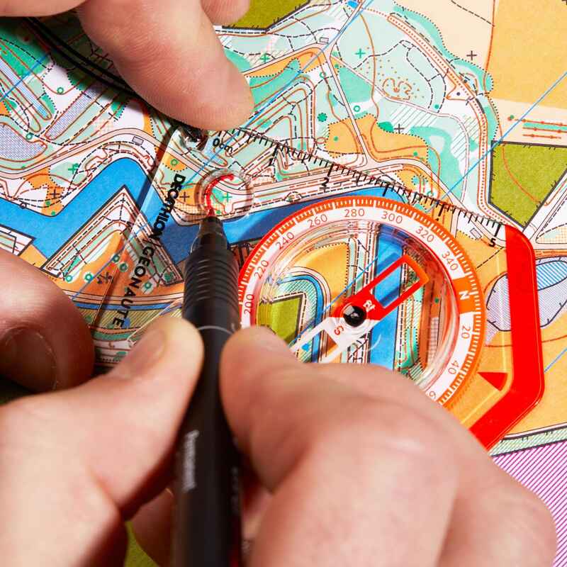 BEGIN 100 BASEPLATE ORIENTEERING COMPASS - Decathlon
