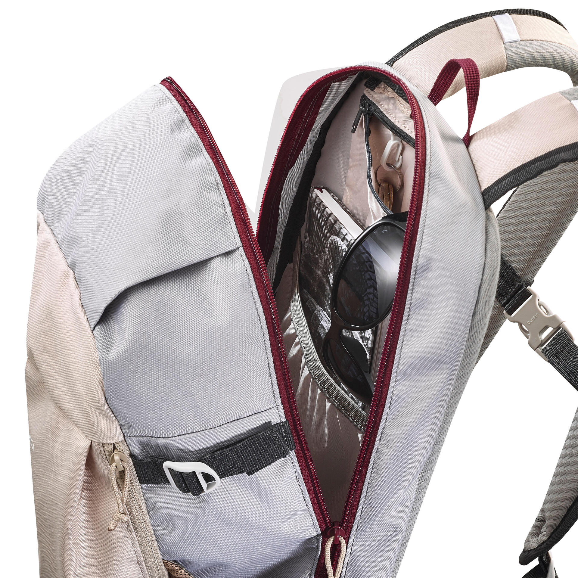 20L Hiking Backpack - Arpenaz NH100 - Beige