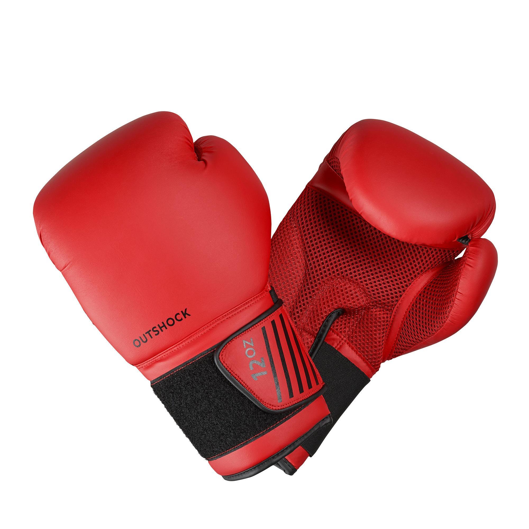 Boxhandschuhe 100 rot Einsteiger | Outshock | DECATHLON