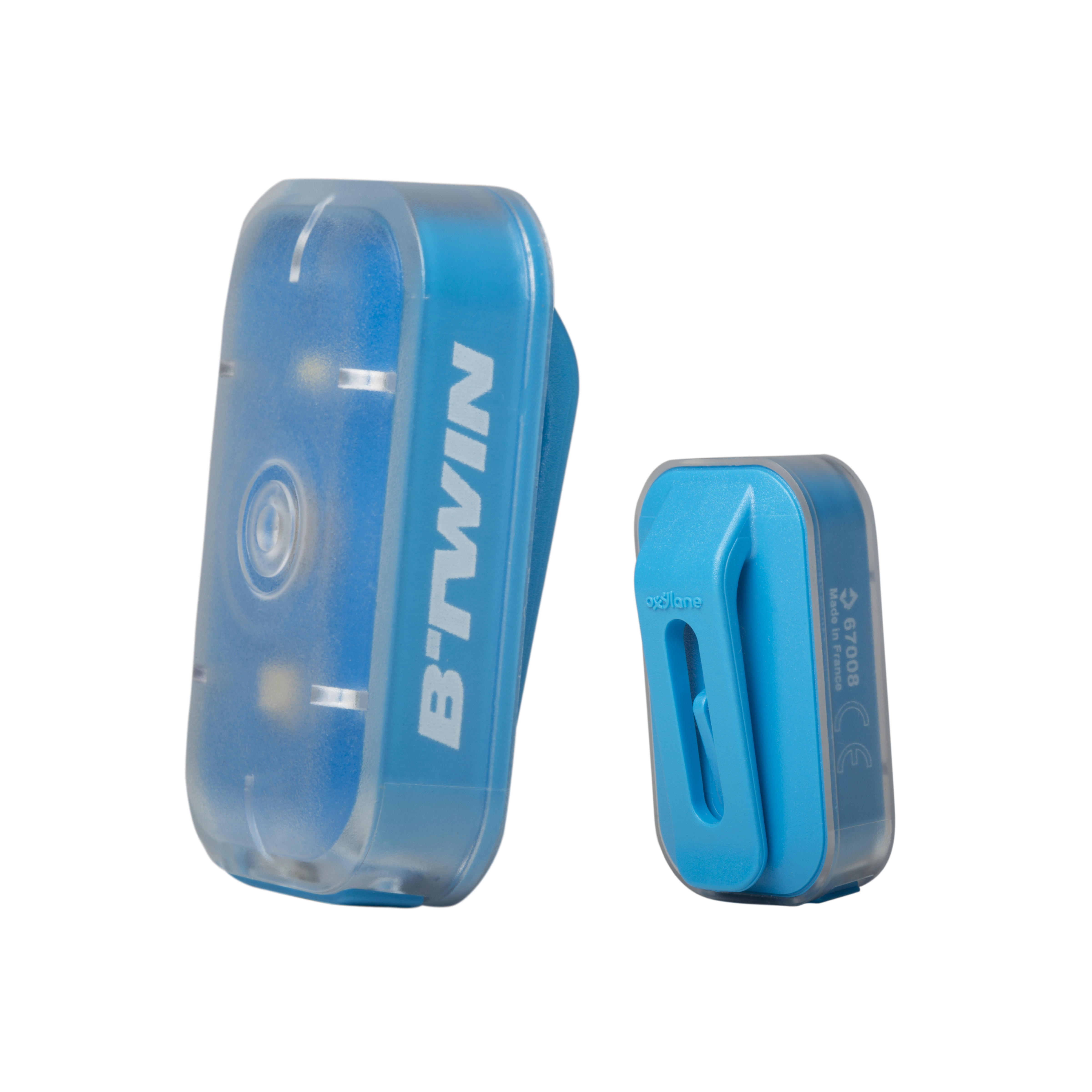 VIOO Clip 500 Cycling Front/Rear LED USB Light - Blue - Decathlon