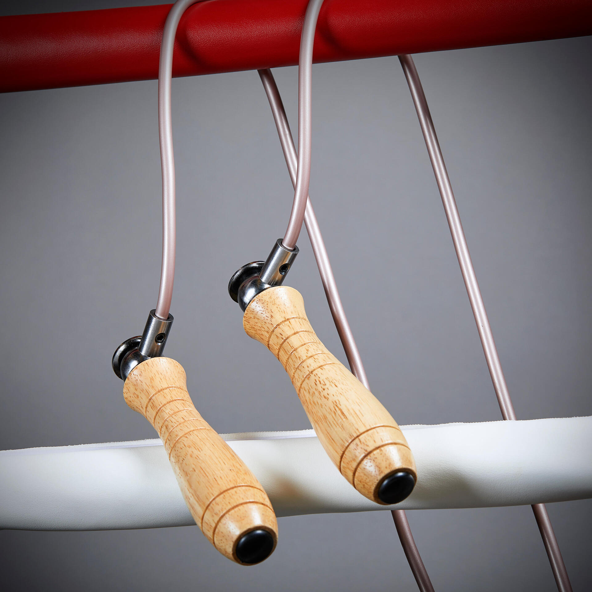 Wooden Boxing Skipping Rope with Removable Weights