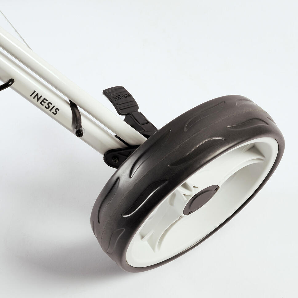 COMPACTE DRIEWIEL GOLFTROLLEY 900 ZWART | INESIS | Decathlon.nl