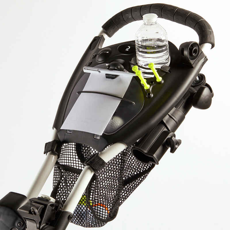 3-WHEEL COMPACT GOLF TROLLEY - INESIS 900 WHITE - Decathlon