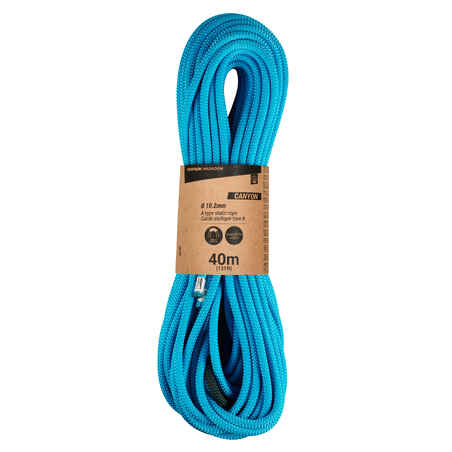 Canyon Semi-Static Type A Canyoning Rope 10.2 mm x 40 m - Decathlon