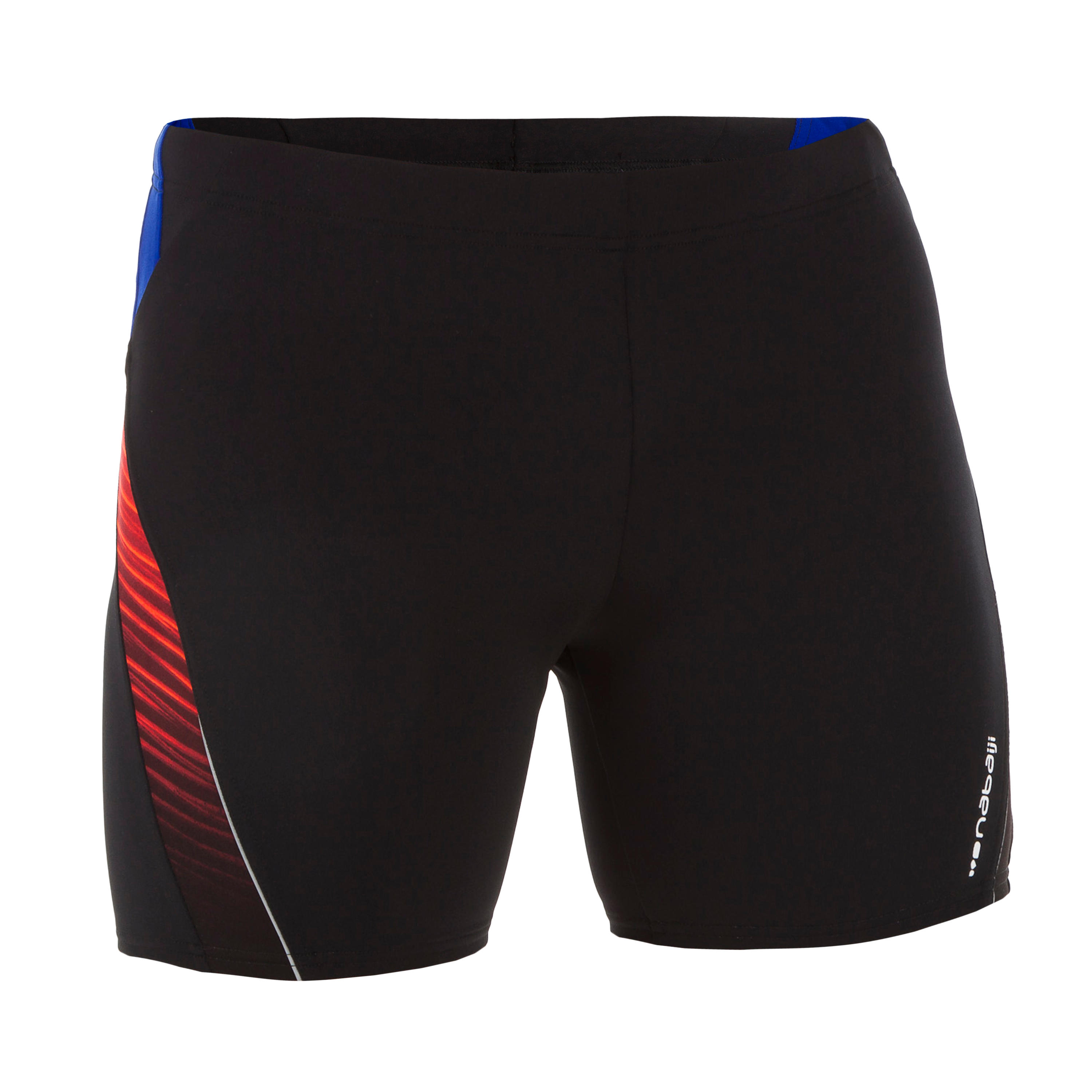 Men's Long Swimming Trunks Black / Blue / Yellow NABAIJI | Decathlon