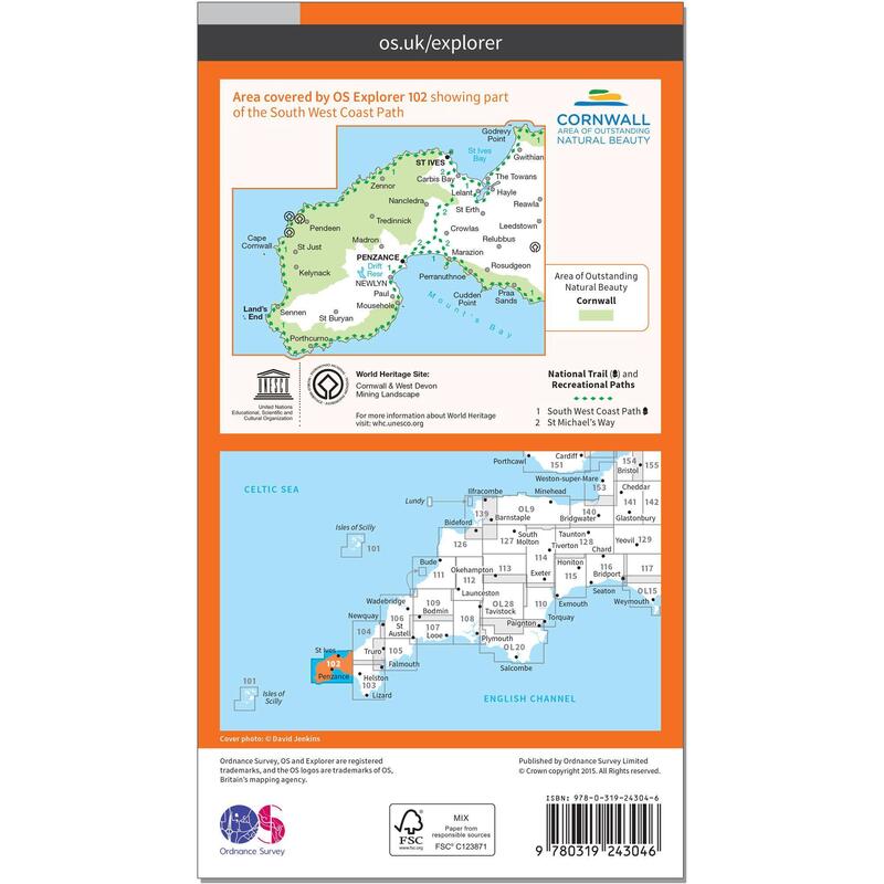 OS Explorer Map - Land’s End ORDNANCE SURVEY - Decathlon