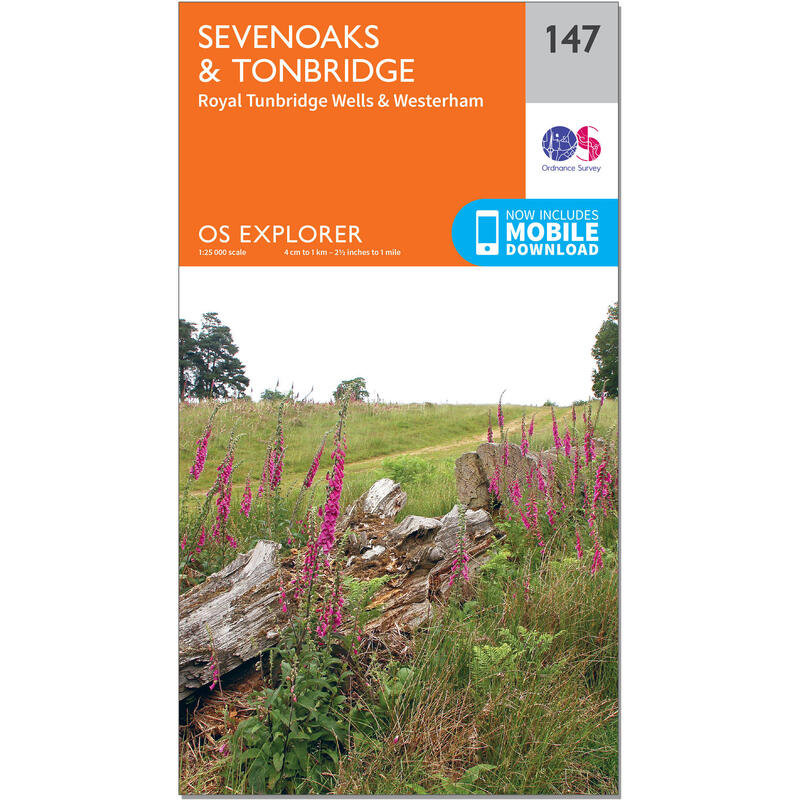 OS Explorer Map - Sevenoaks & Tonbridge ORDNANCE SURVEY - Decathlon