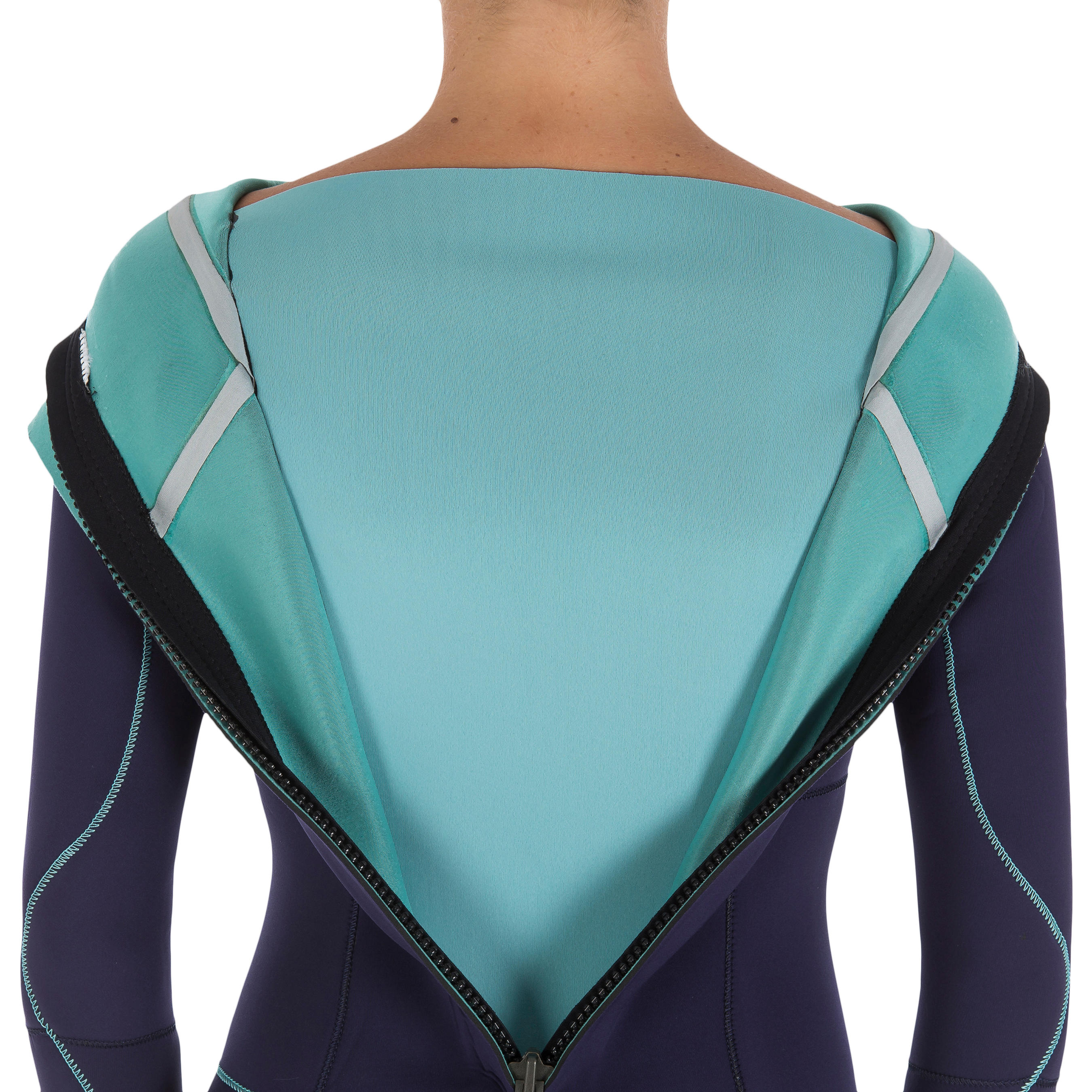 900 women's 3/2 mm neoprene surfing wetsuit - purple LTD OLAIAN | Decathlon