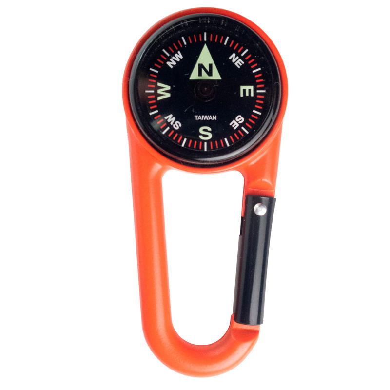 Compact 50 Snap Hook Orienteering Compass Multicolour Decathlon