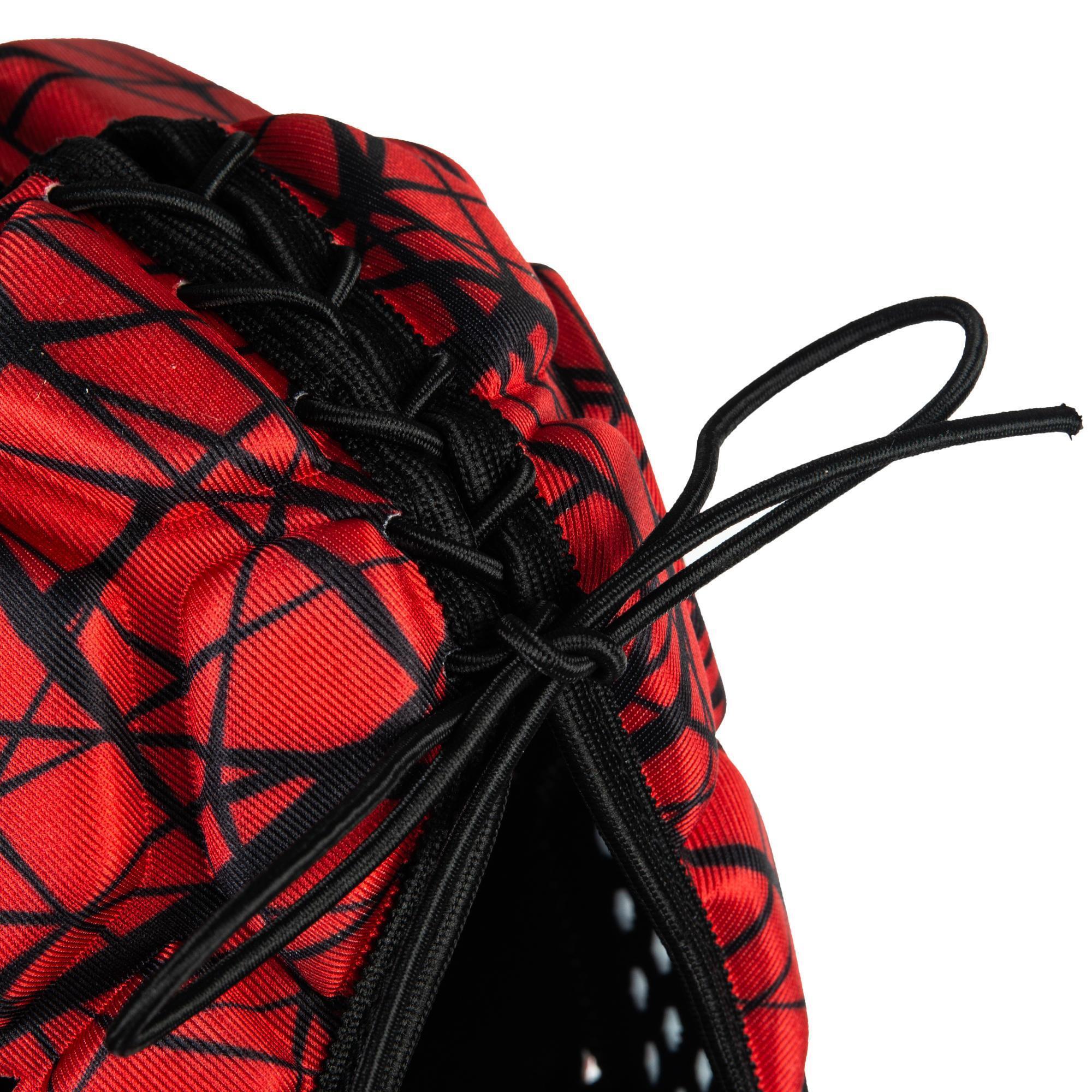 500 Adult Rugby Scrum Cap - Red/Black - Decathlon