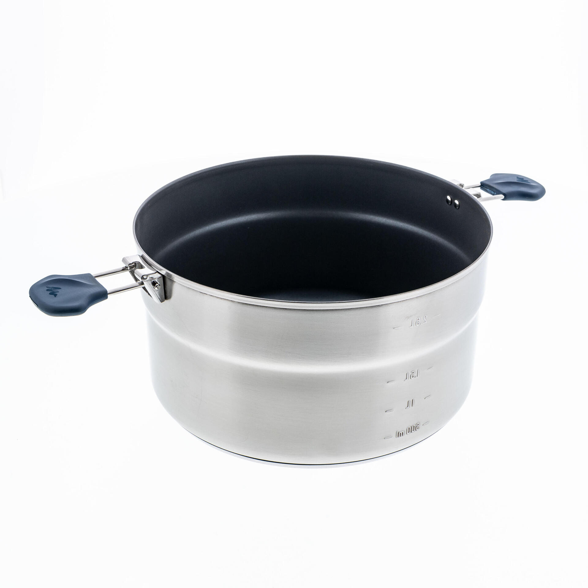 4-person stainless steel + non-stick camping cookset