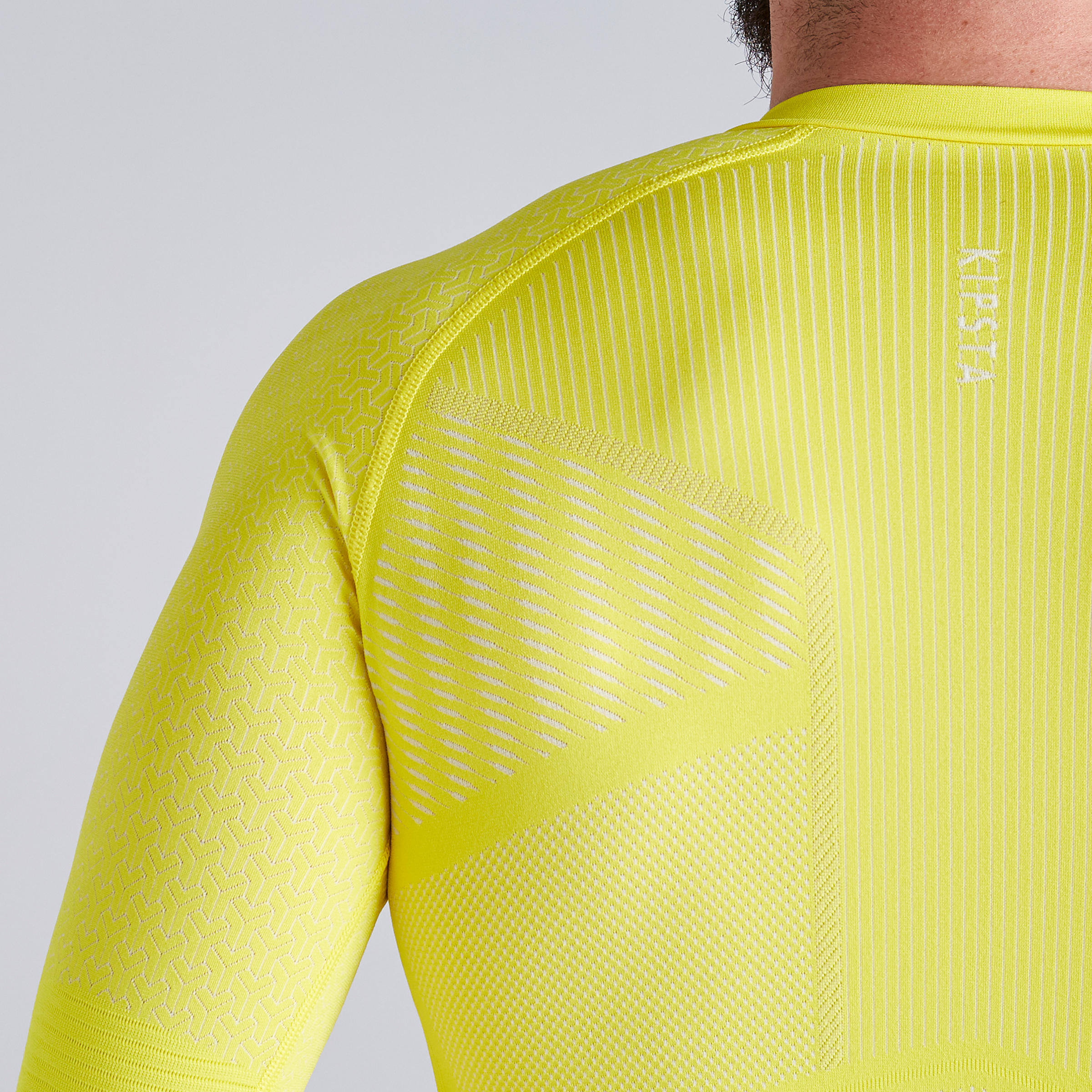 Adult breathable football base layer, yellow KIPSTA | Decathlon