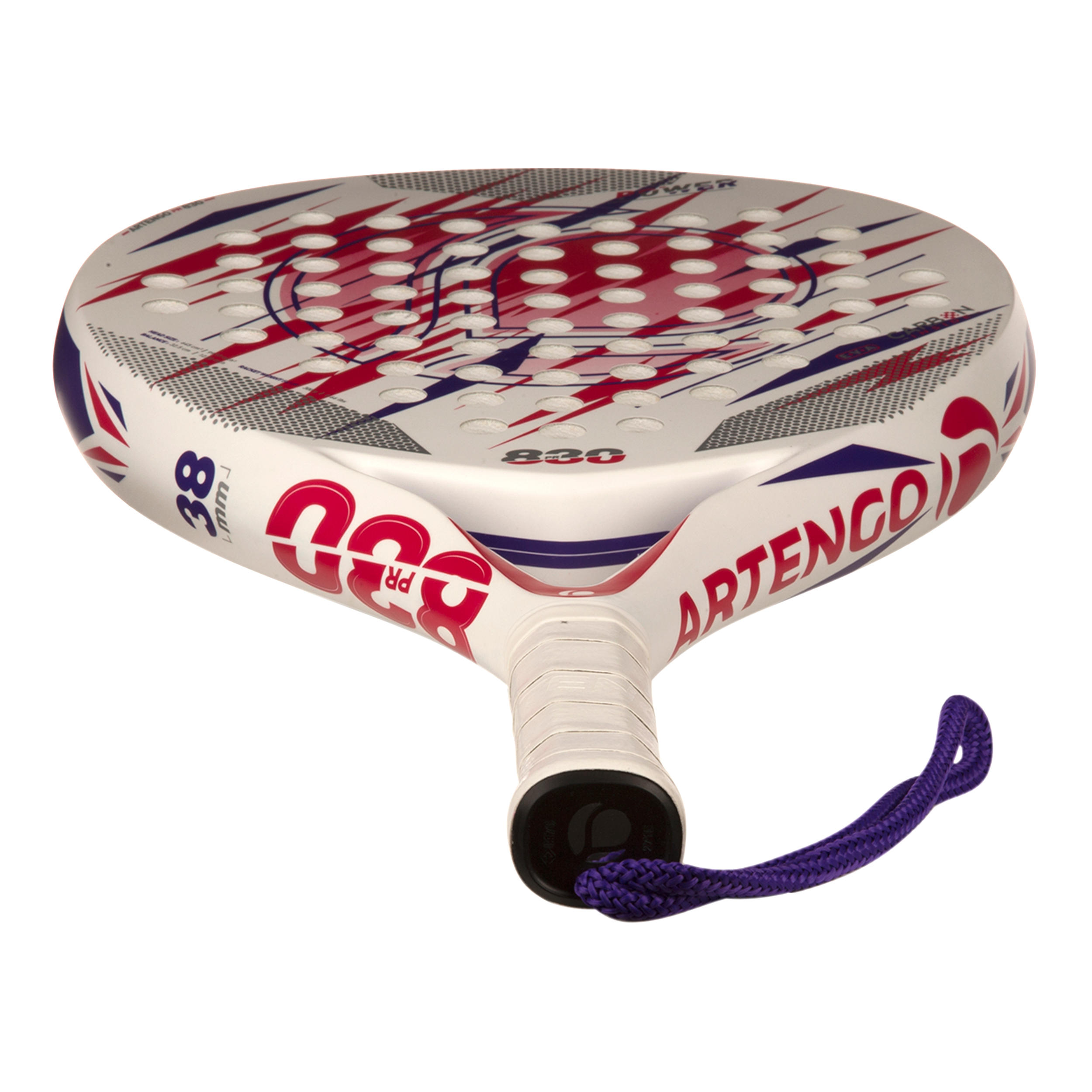 PR830 Power Padel Racket - White / Pink - Decathlon