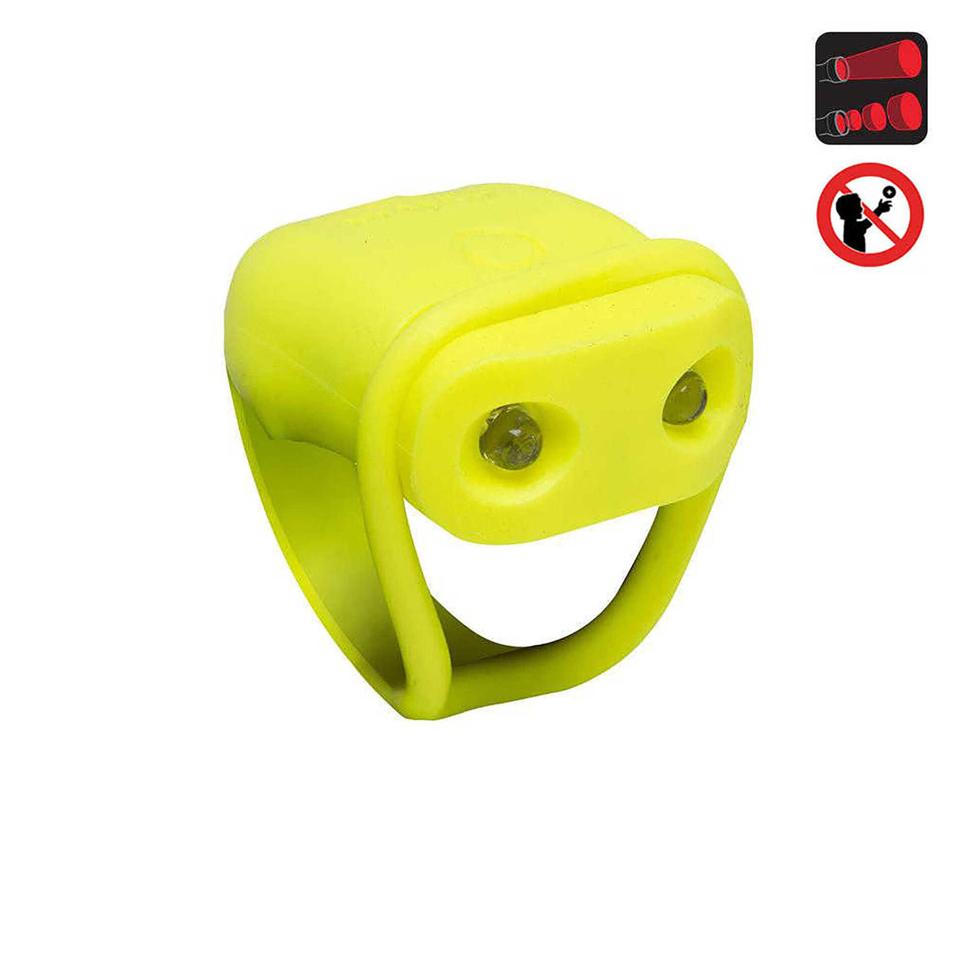 Rear LED Battery-Powered Bike Light SL 100 - Yellow