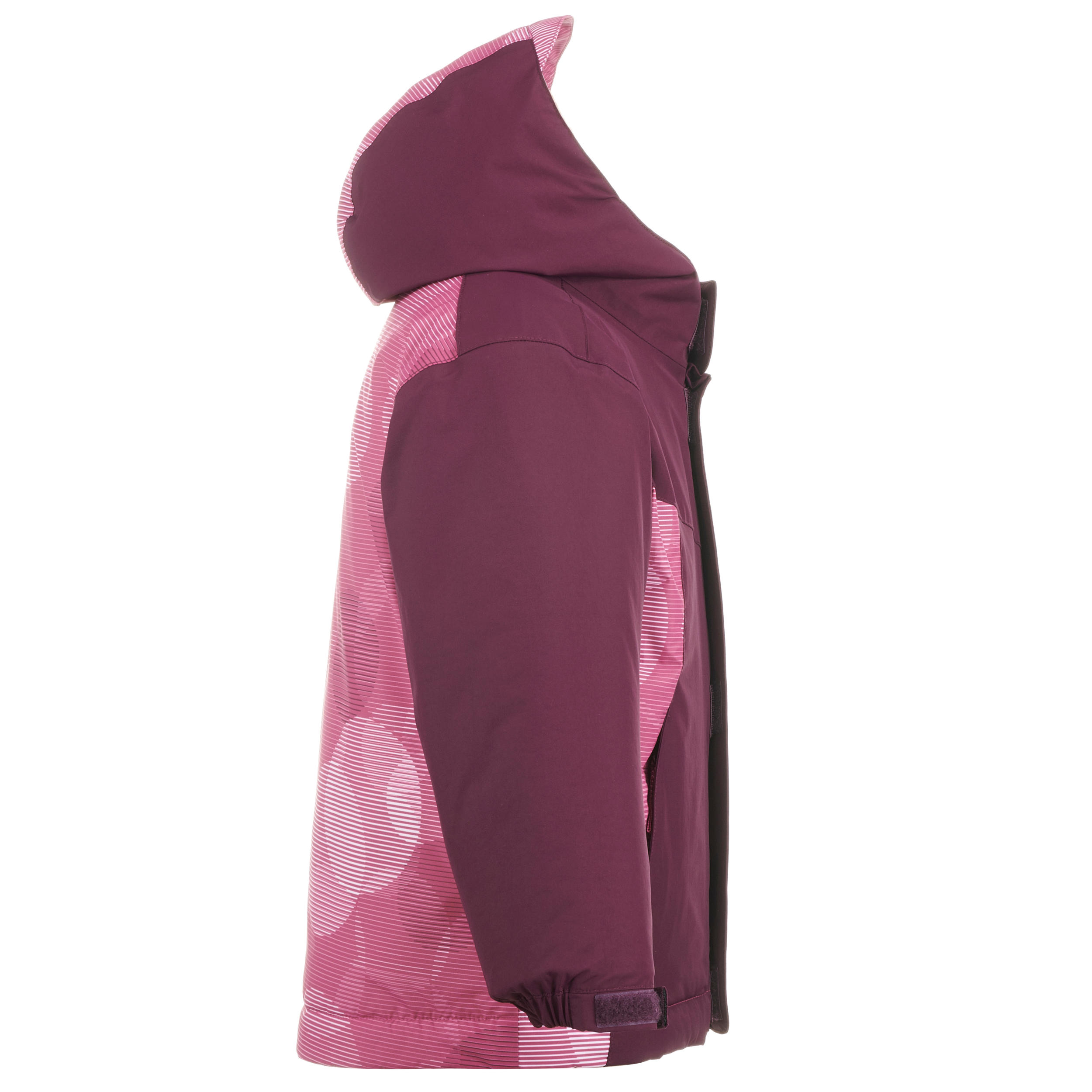 KIDS' SKI JACKET PNF 500 - PLUM AND PINK - Decathlon